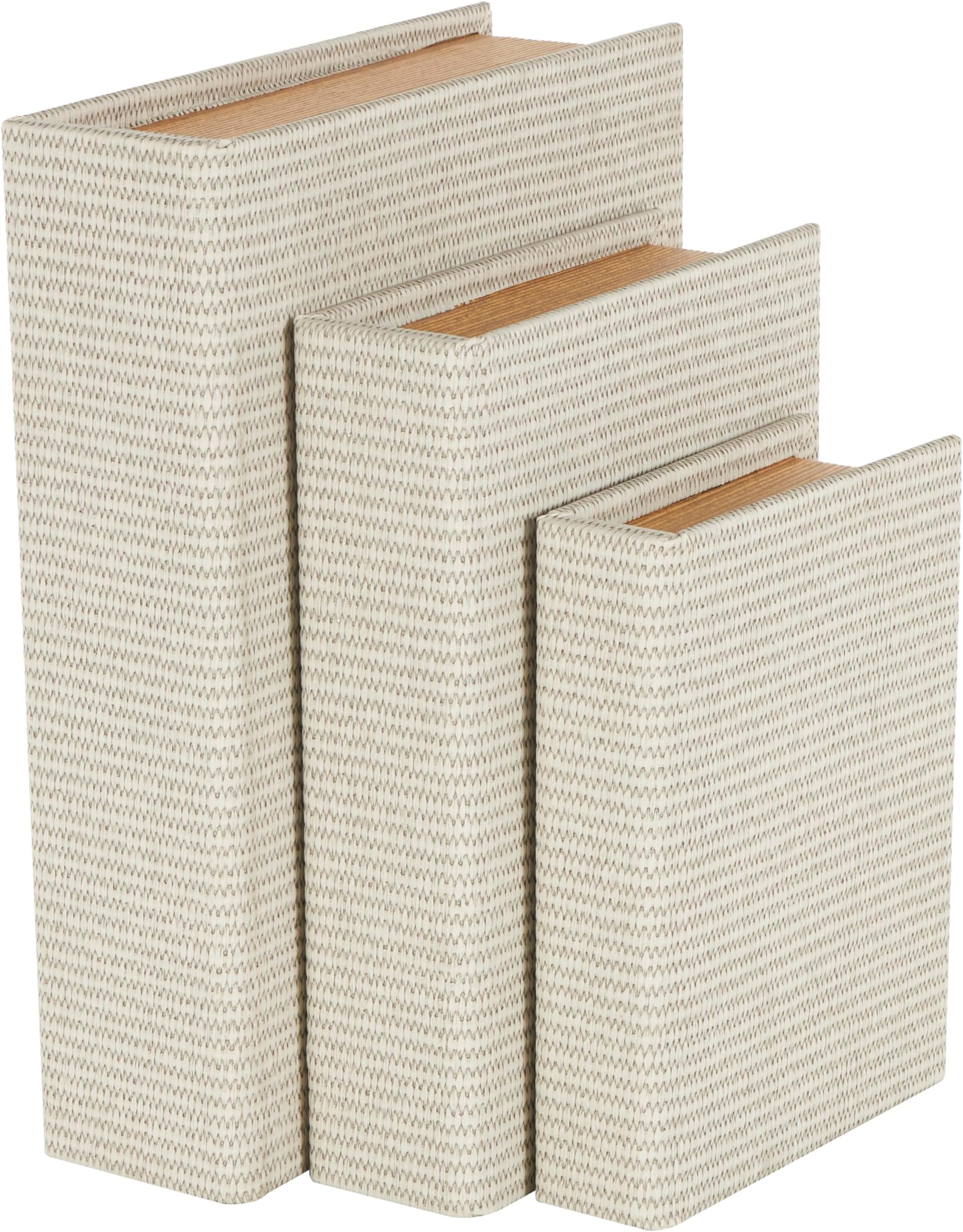 Amazon.com: Briwooody 3 Pcs Magnetic Faux Books for Decoration Linen ...