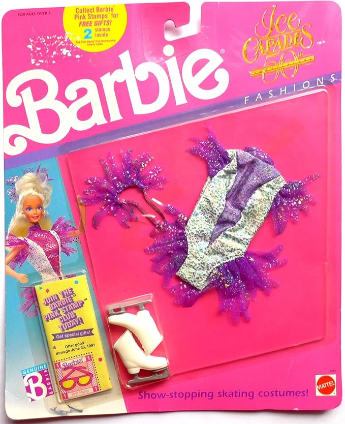 Amazon.com: Barbie Ice Capades 50th Anniversary Purple Ice Skating ...