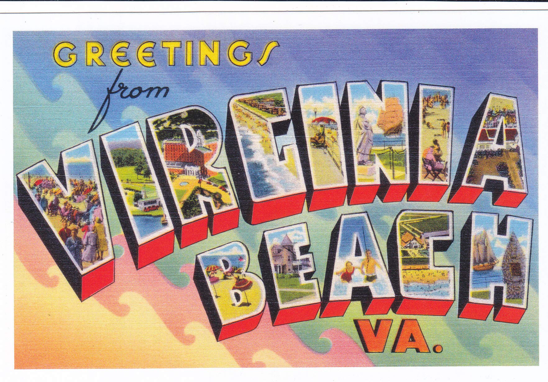 Vintage Postcard Virginia Greetings Virginia Postcard Stock