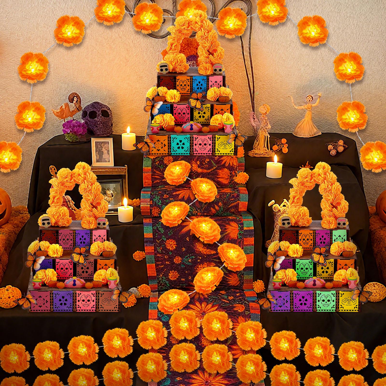Snapklik.com : Colingmill 102 Pcs Day Of The Dead Ofrenda Wooden Box ...