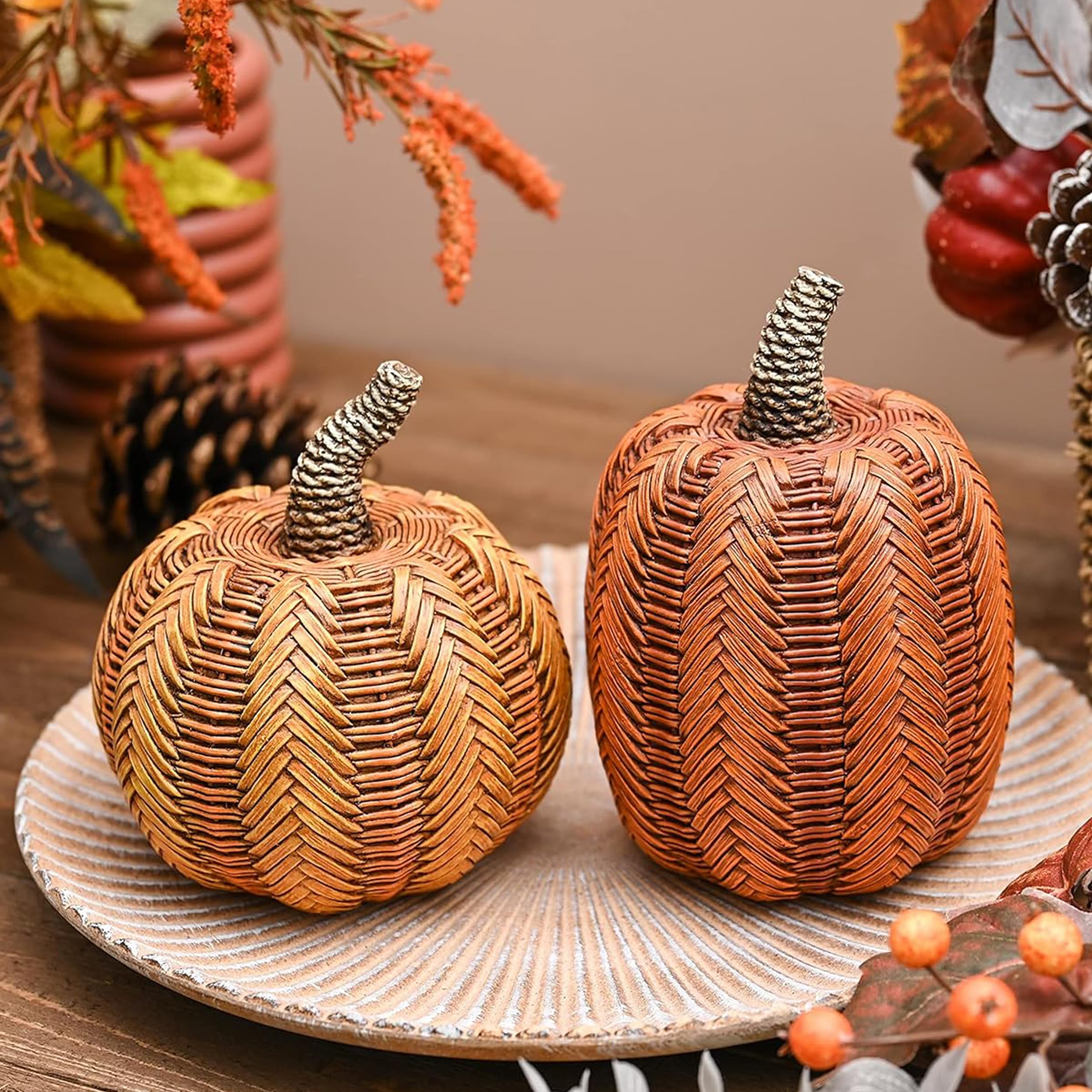 Amazon.com: Valery Madelyn Thanksgiving Fall Decoration for Home ...