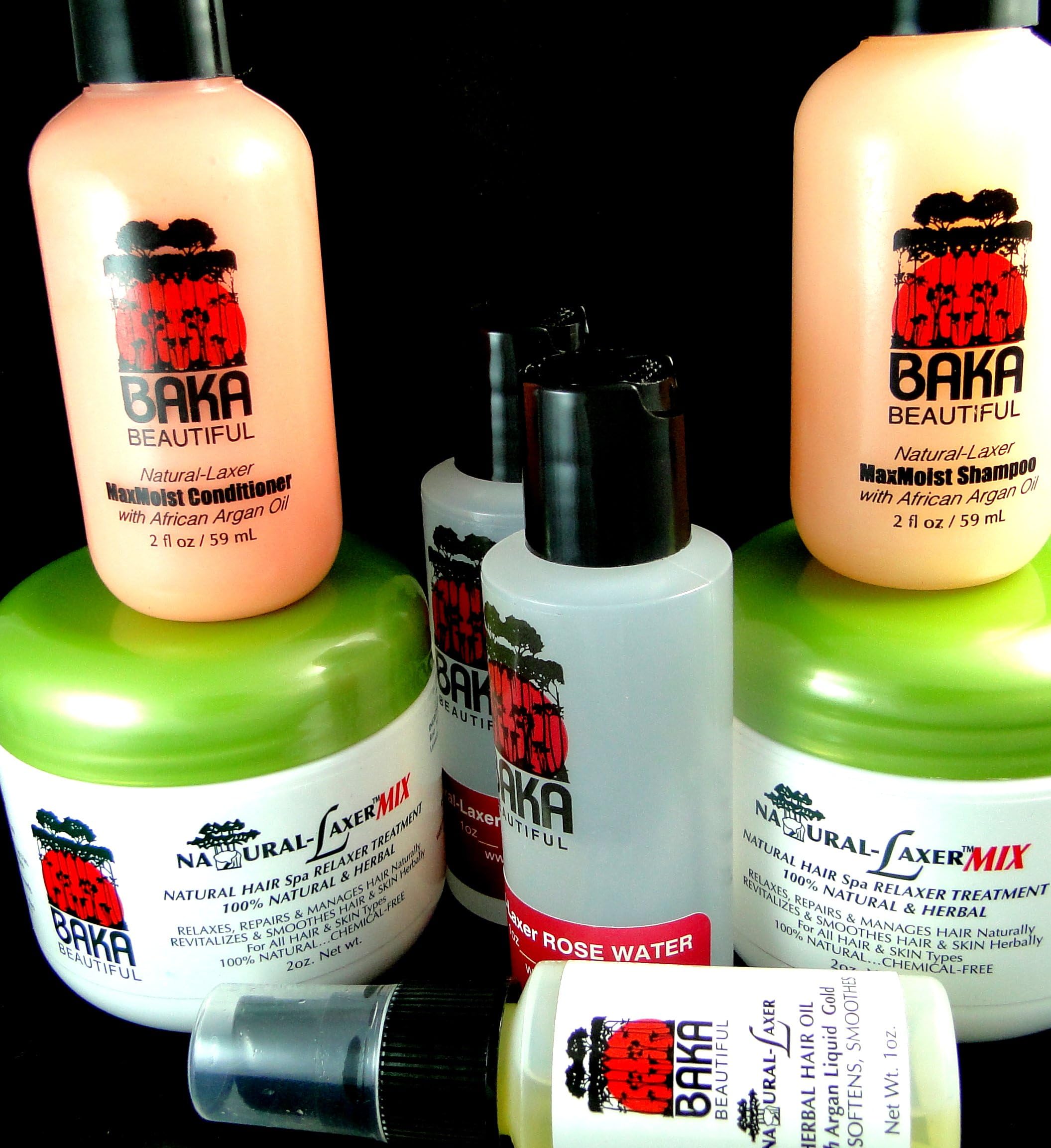 Amazon.com: Baka Beautiful ORGANIC NATURAL HAIR LAXER KIT Chemical-Free ...