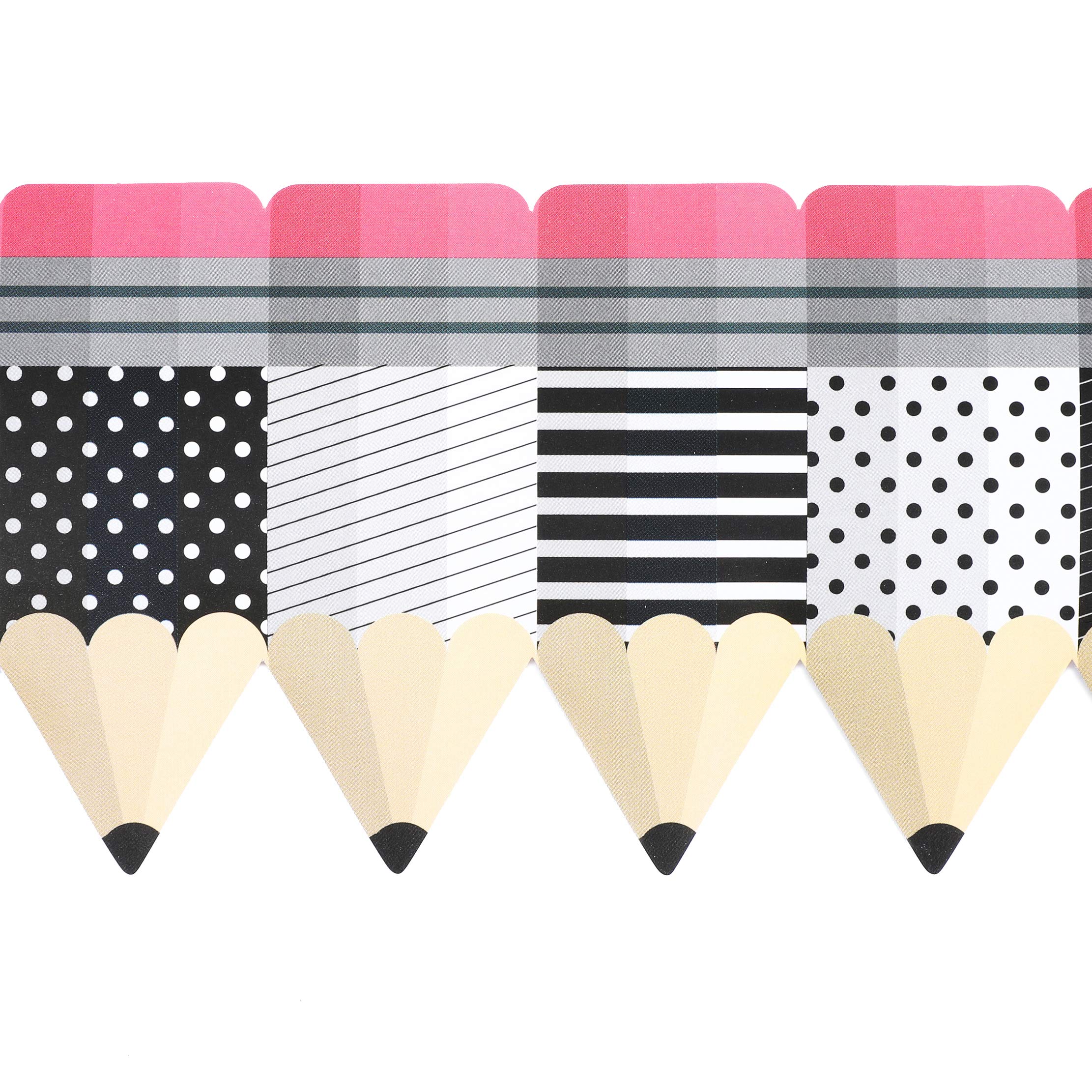 School Board Edging 36FT Pencil Theme Bulletin Board Border - Die-Cut ...