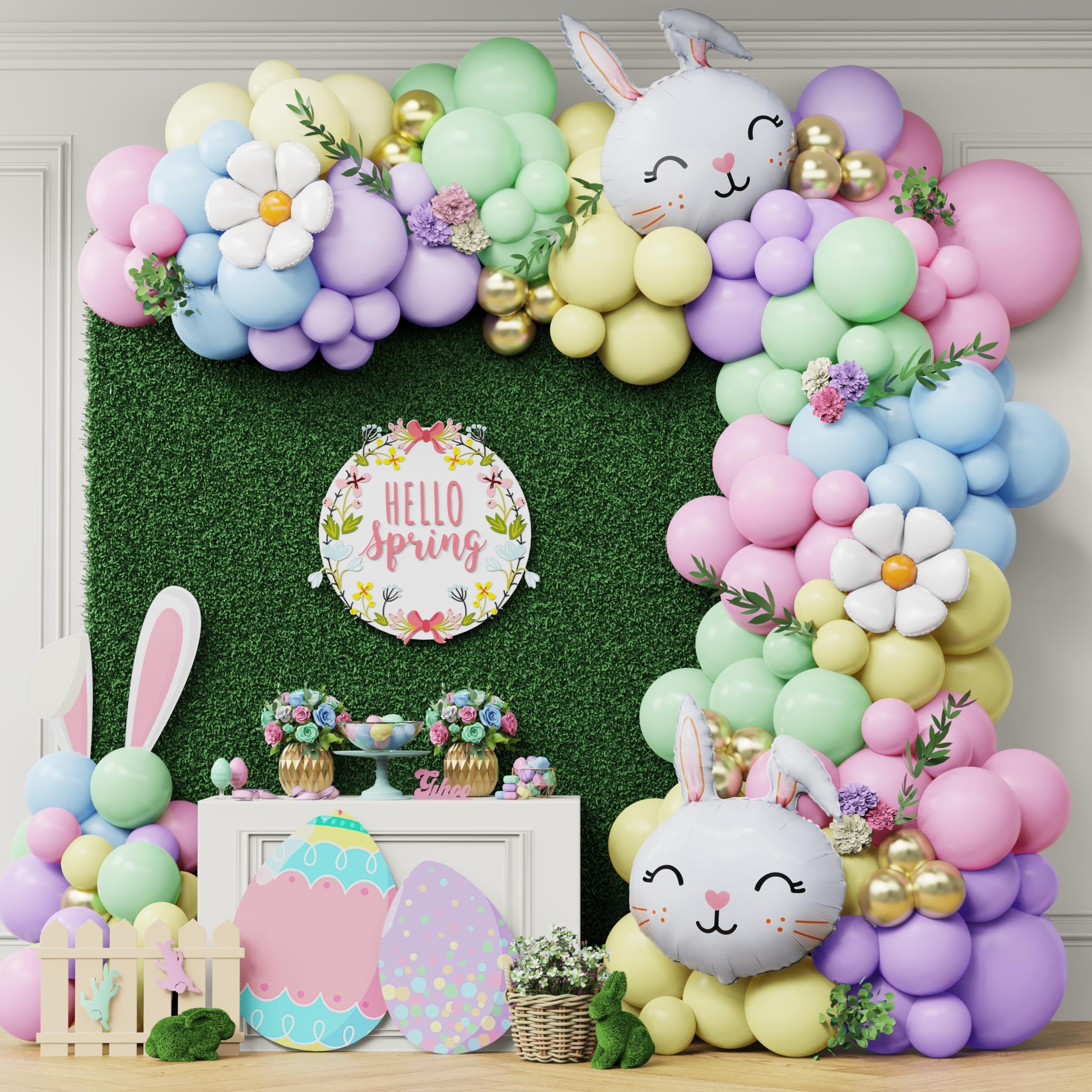 Amazon.com: Spring Balloon Garland Arch Kit 135Pcs Macaron Pastel ...