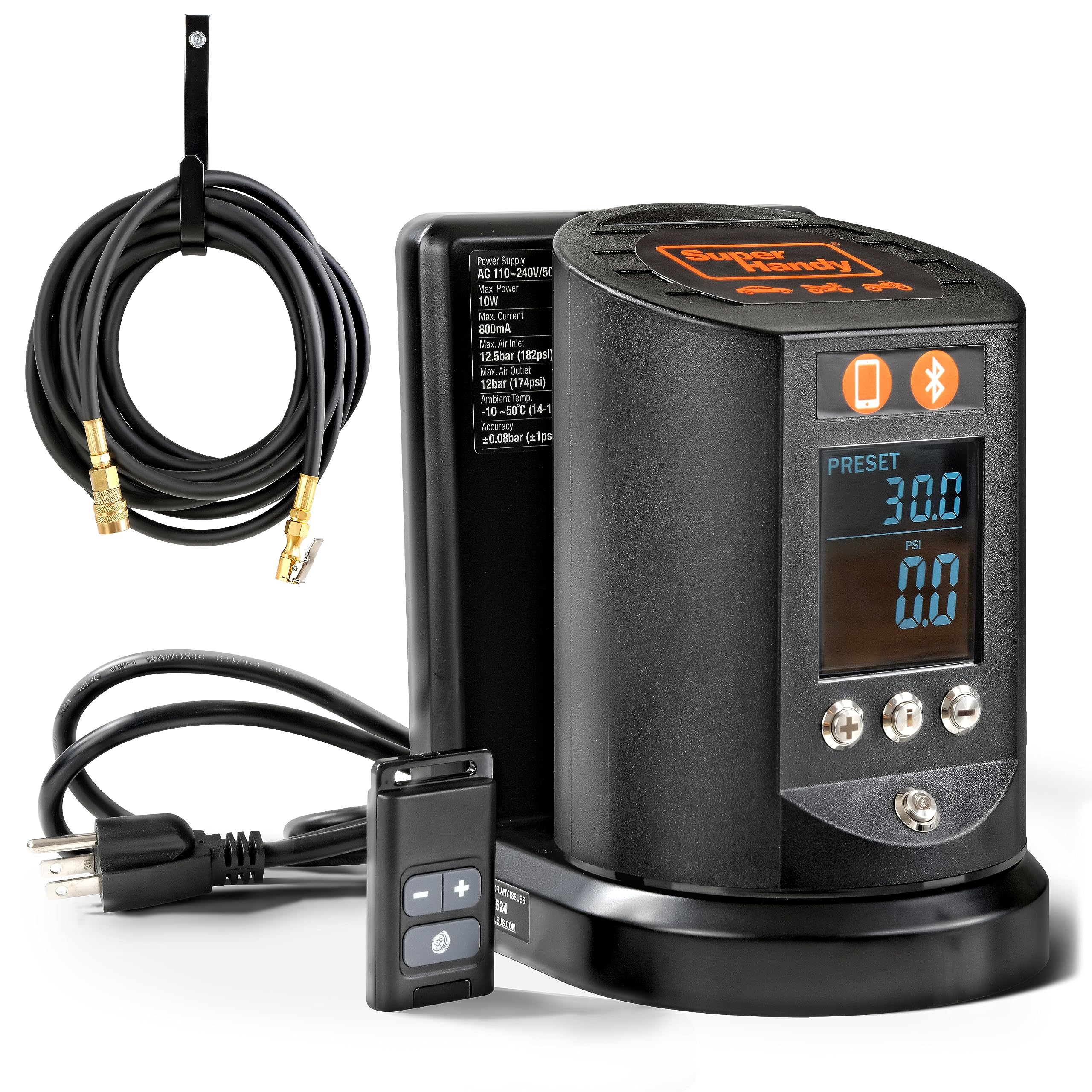 Amazon.com: SuperHandy Automatic Tire Pressure Gauge - Wall Mountable ...