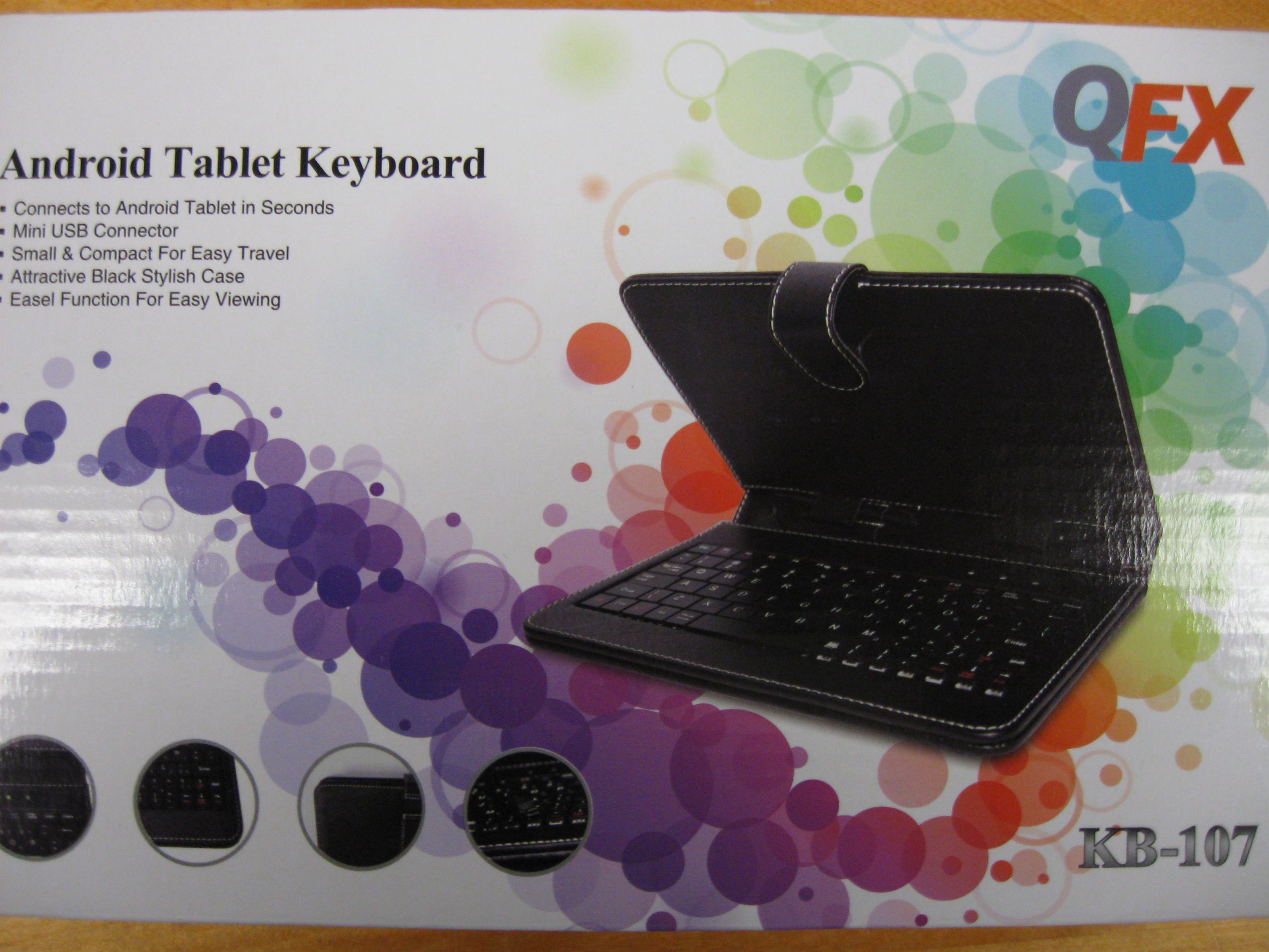 Snapklik.com : QFX KB-107 Keyboard And Case For 7" Android Tablet
