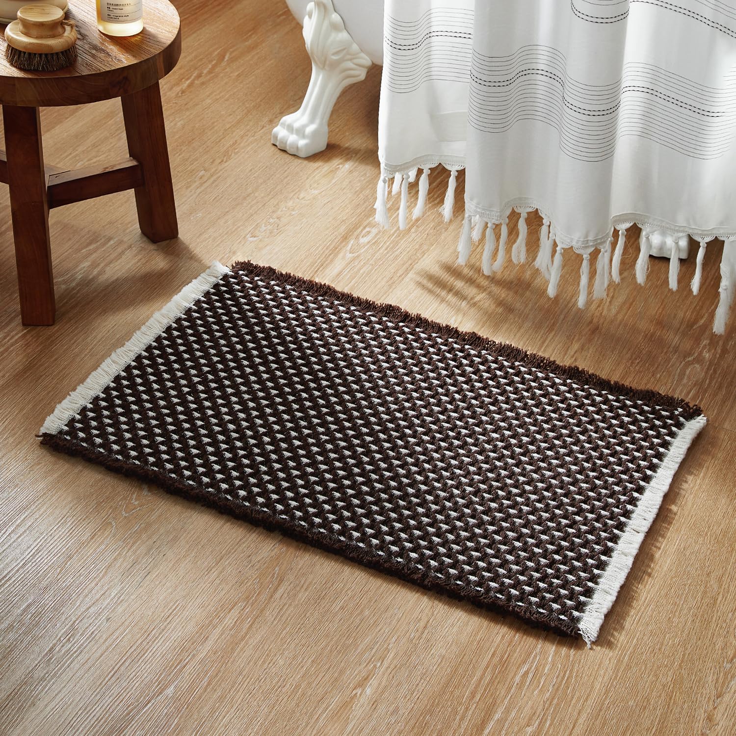 Amazon.com: TYUU Boho Bathroom Rugs, Super Absorbent Non Slip Bath Mat ...