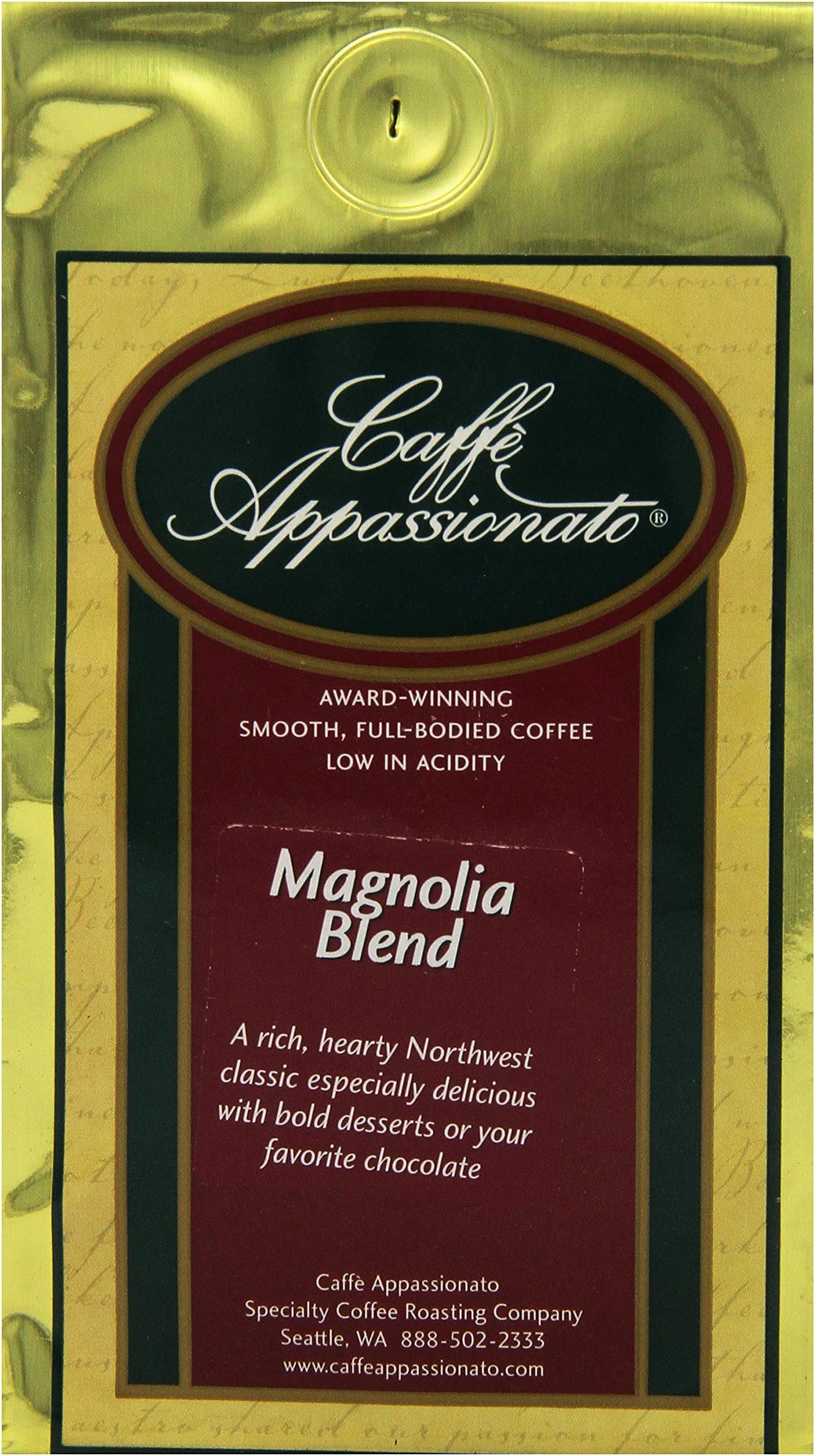 Amazon.com : Caffe Appassionato Italian Roast Magnolia Blend Ground ...