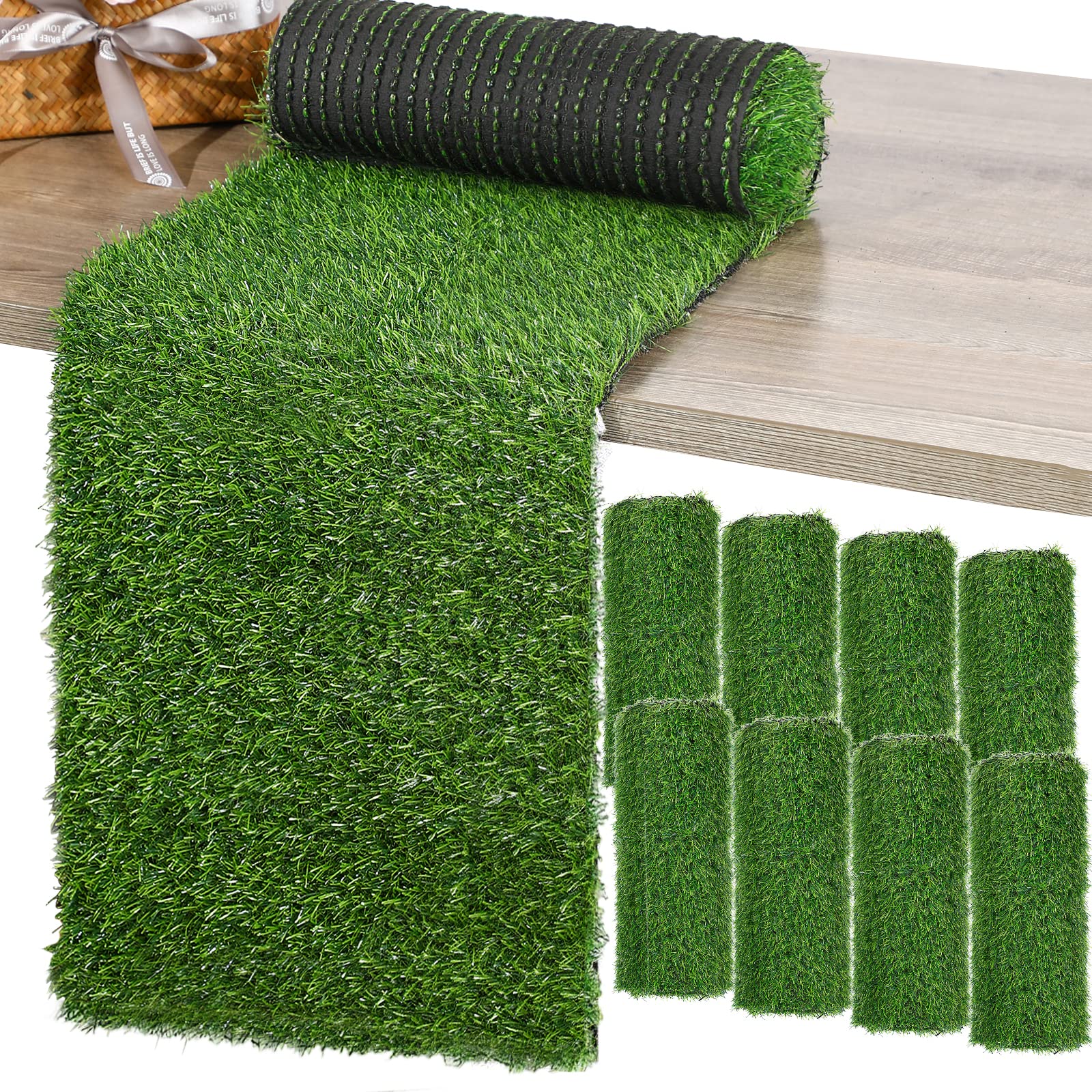 Grass Table Runner Artificial Tabletop Decor Synthetic Turf Grass ...