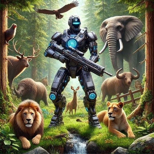 Wild Robot Hunting Games: Jurassic Shooter. Wild Animal Rescue Game ...