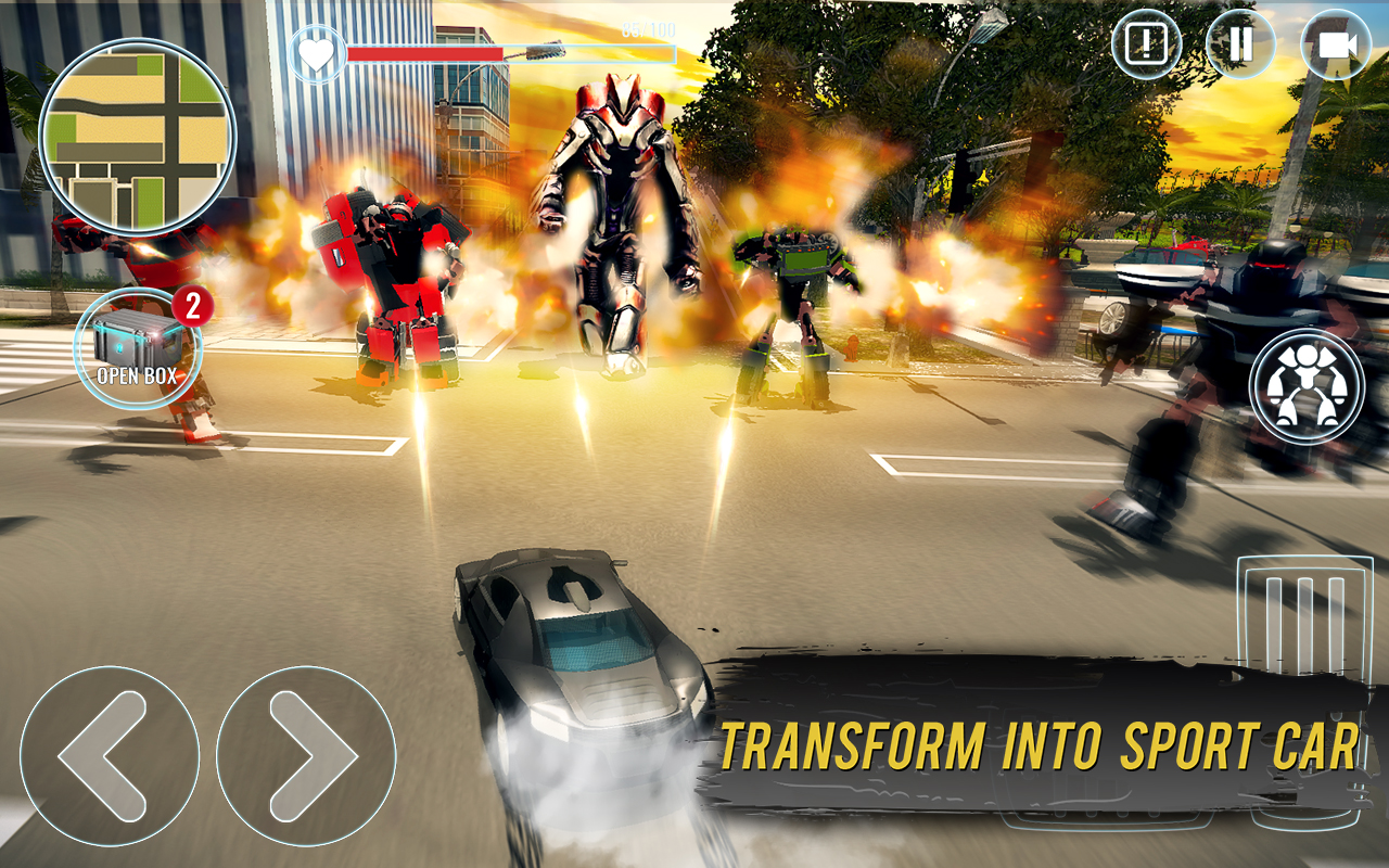 Iron Hero Robot: Transforming Sport Car Robot Game - Robot Battles ...