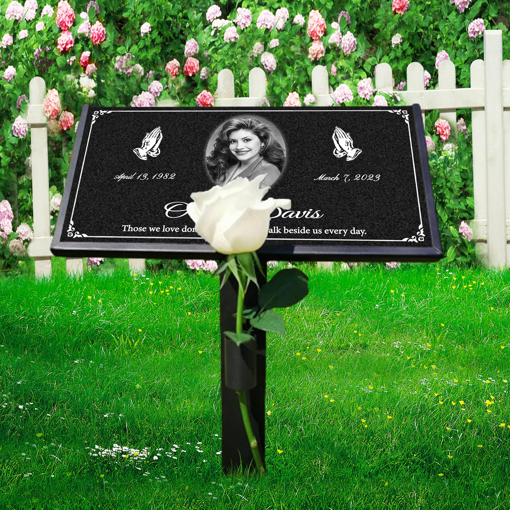 Amazon.com : Personalized Human Cemetery Memorial Stones, Memorial ...