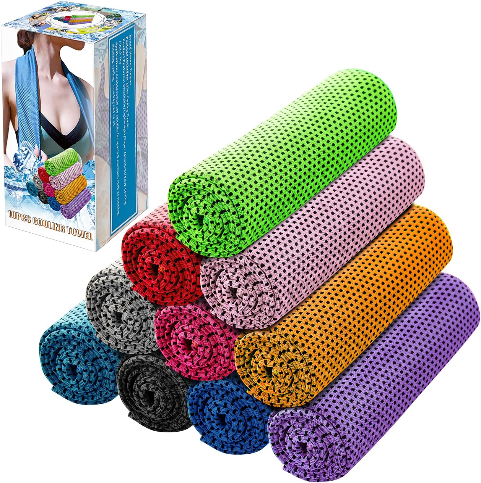 Amazon.com: Ailawuu Cooling Towels 6Pack,Ice Towel for Neck and Face ...