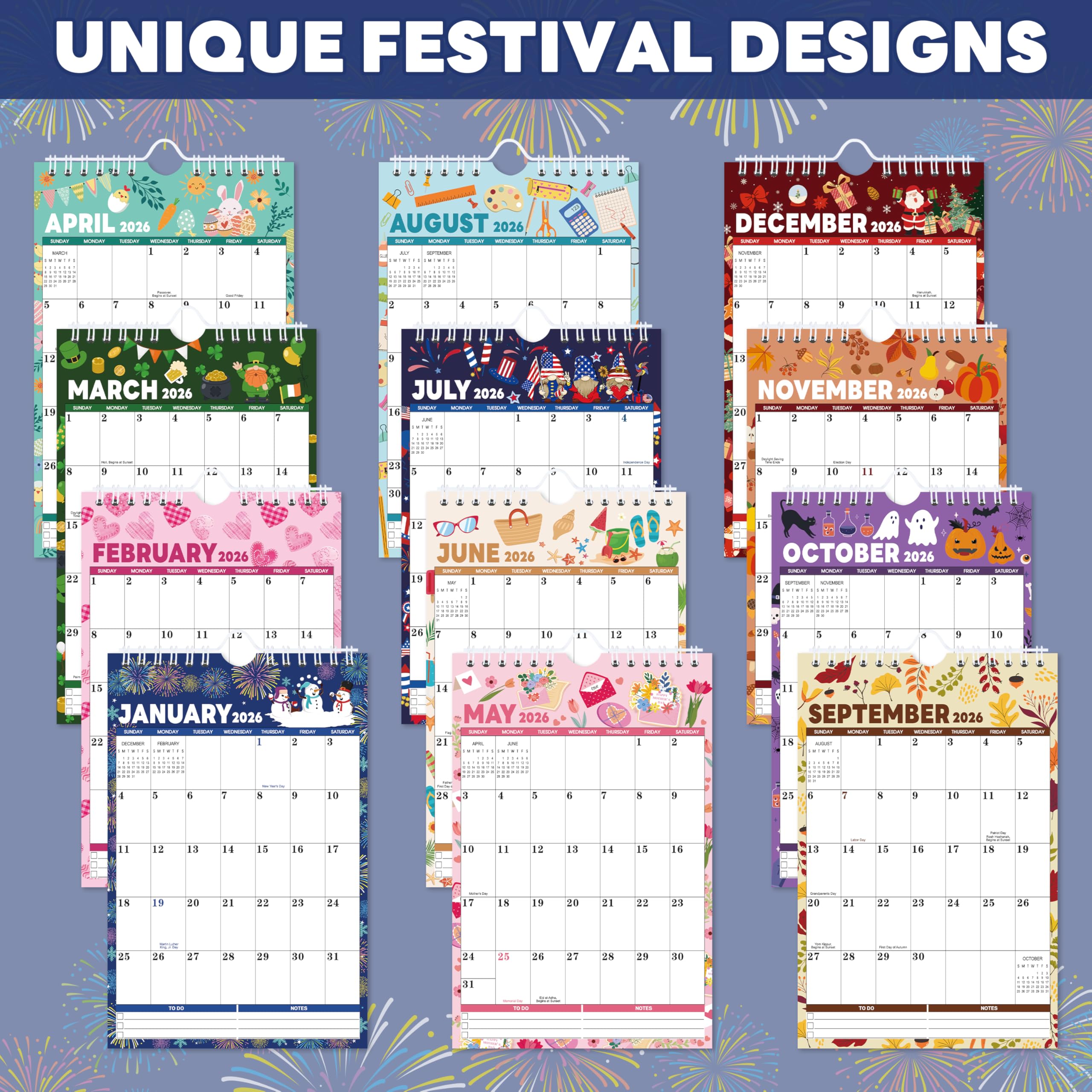 Snapklik.com : Coboll 8 X 6" Small Calendar 2026-2027 - Mini Calendar ...