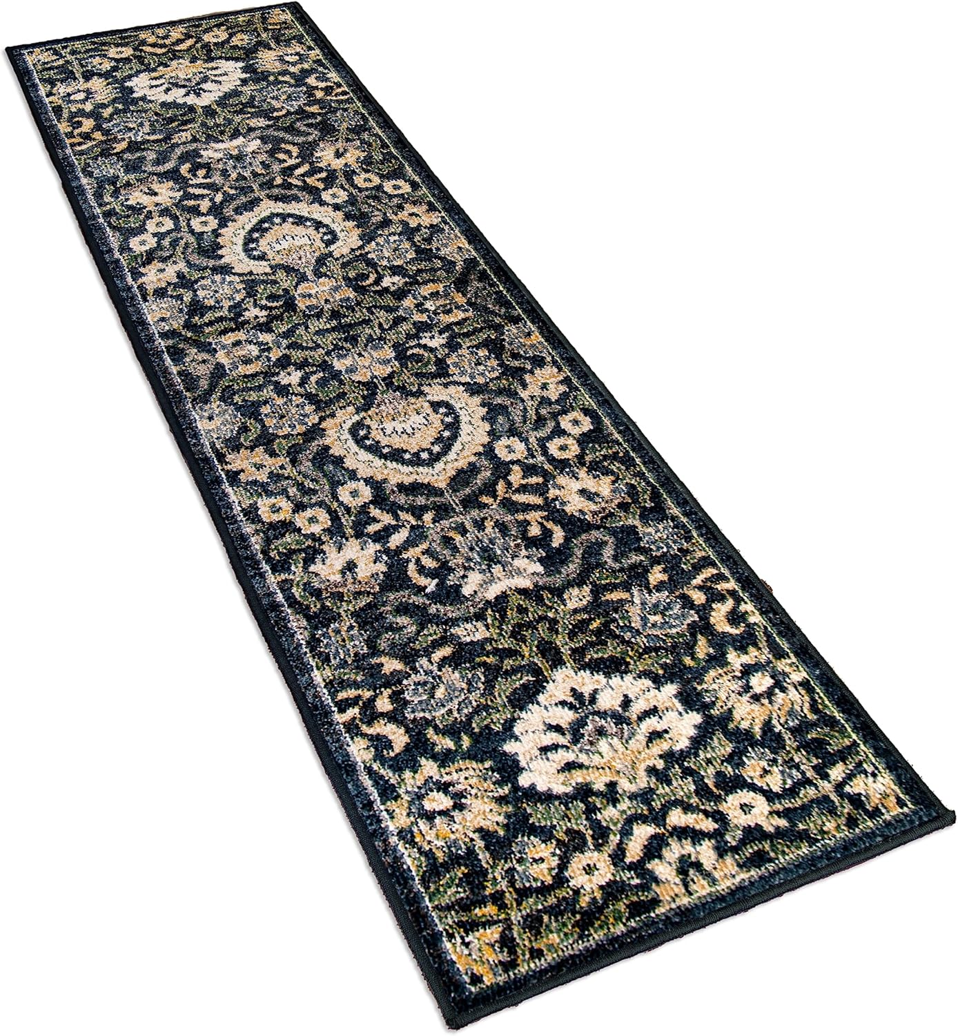 Amazon.com: Orian Rugs Ascot Olivia Area Rug, Navy, 2' x 8' Runner ...
