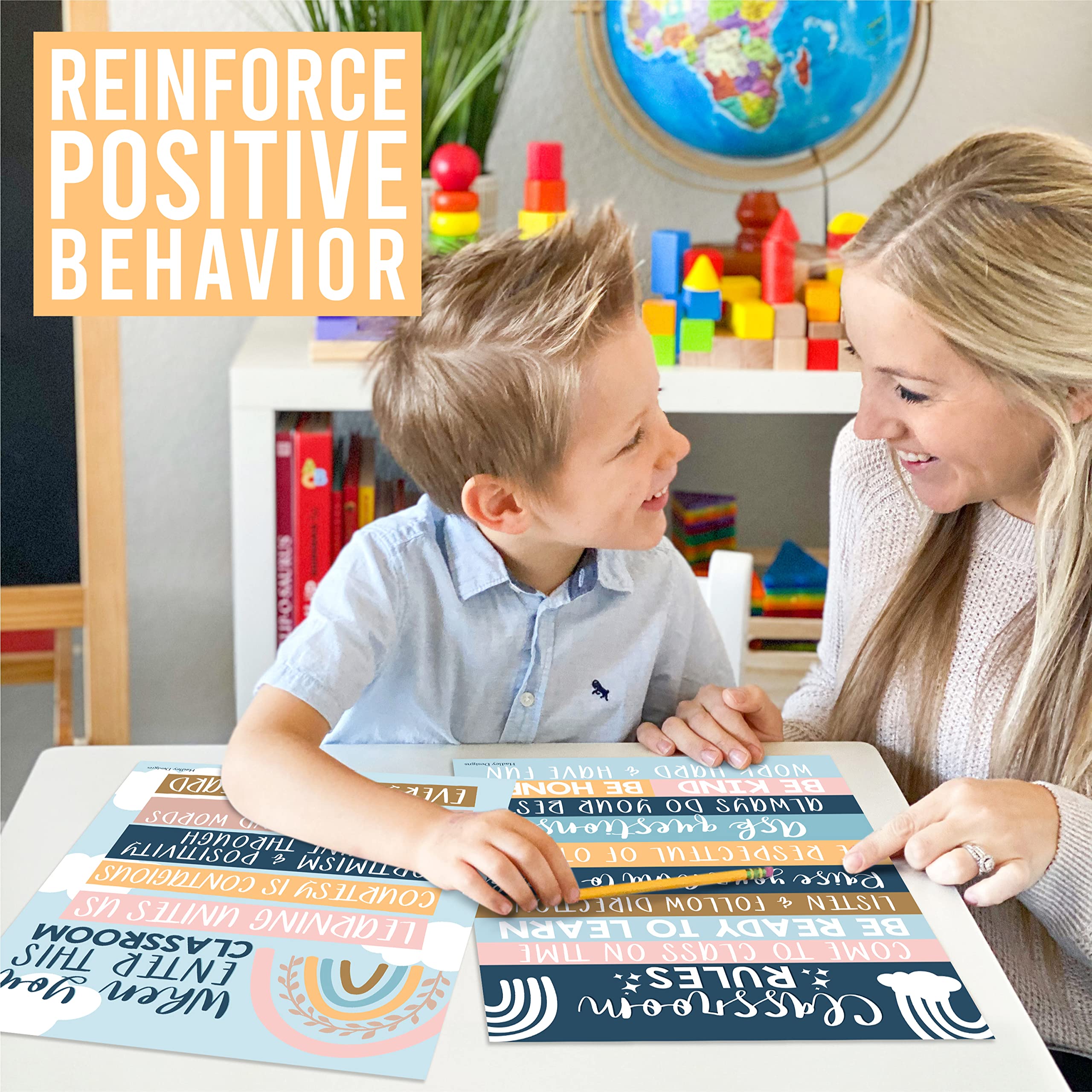 Buy 9 Boho Rainbow Classroom Decor Signs Welcome Sign For Classroom ...