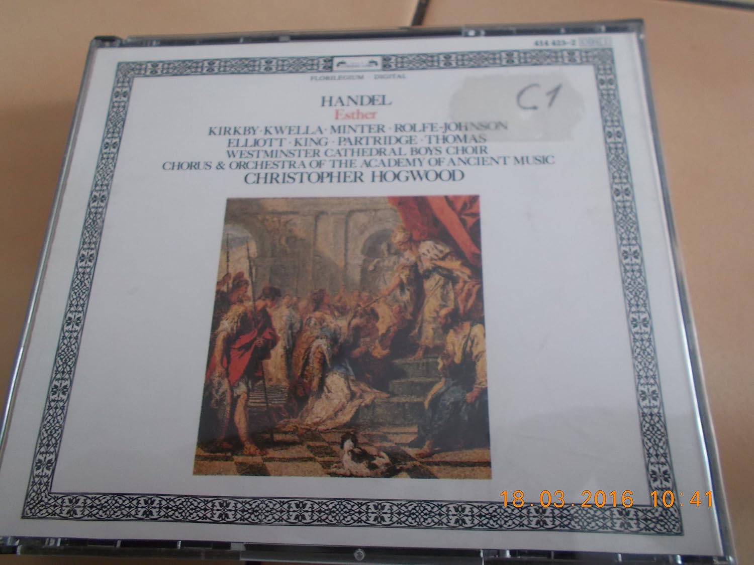 Händel - Esther / Kirkby · Kwella · Minter · Rolfe Johnson · Elliott ...
