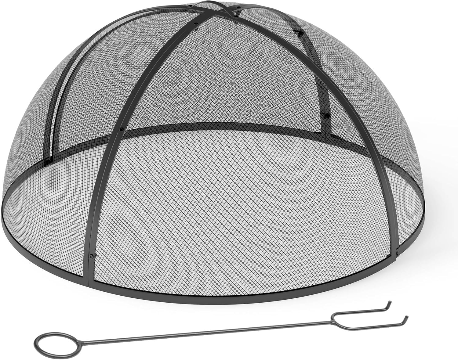 Amazon.com : DWVO Fire Pit Spark Screen, 36" Iron Spark Guard with ...