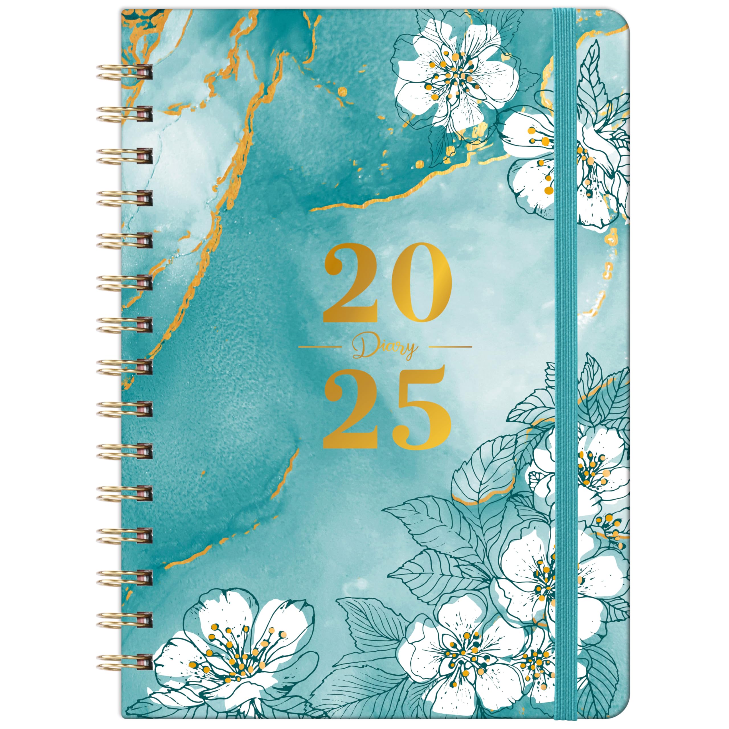 Buy Diary 2025 - A5 Diary 2025 Week to View, from January 2025 to December 2025, with Elegant ...