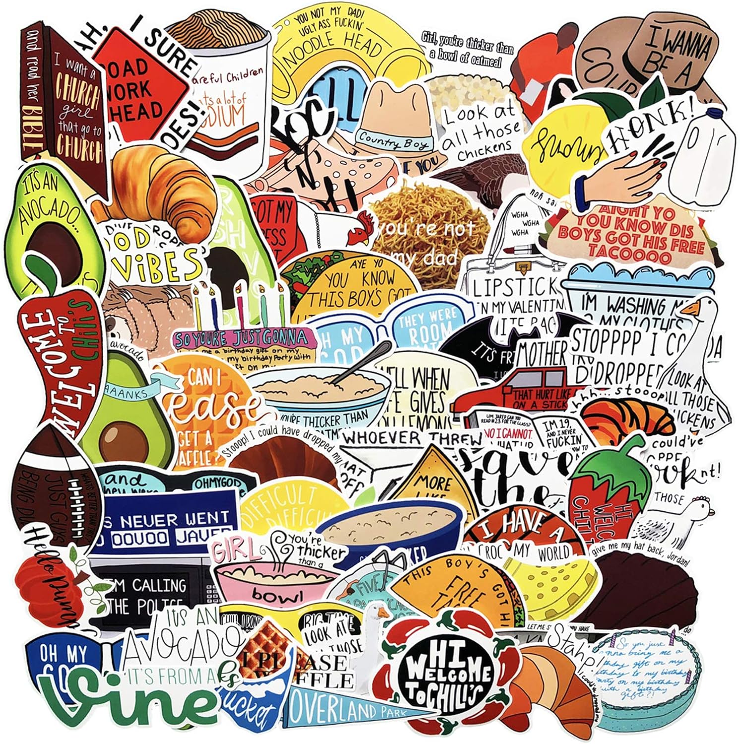 Amazon.com: Fresh Vine Stickers 67pcs Green Lively Laptops Water ...