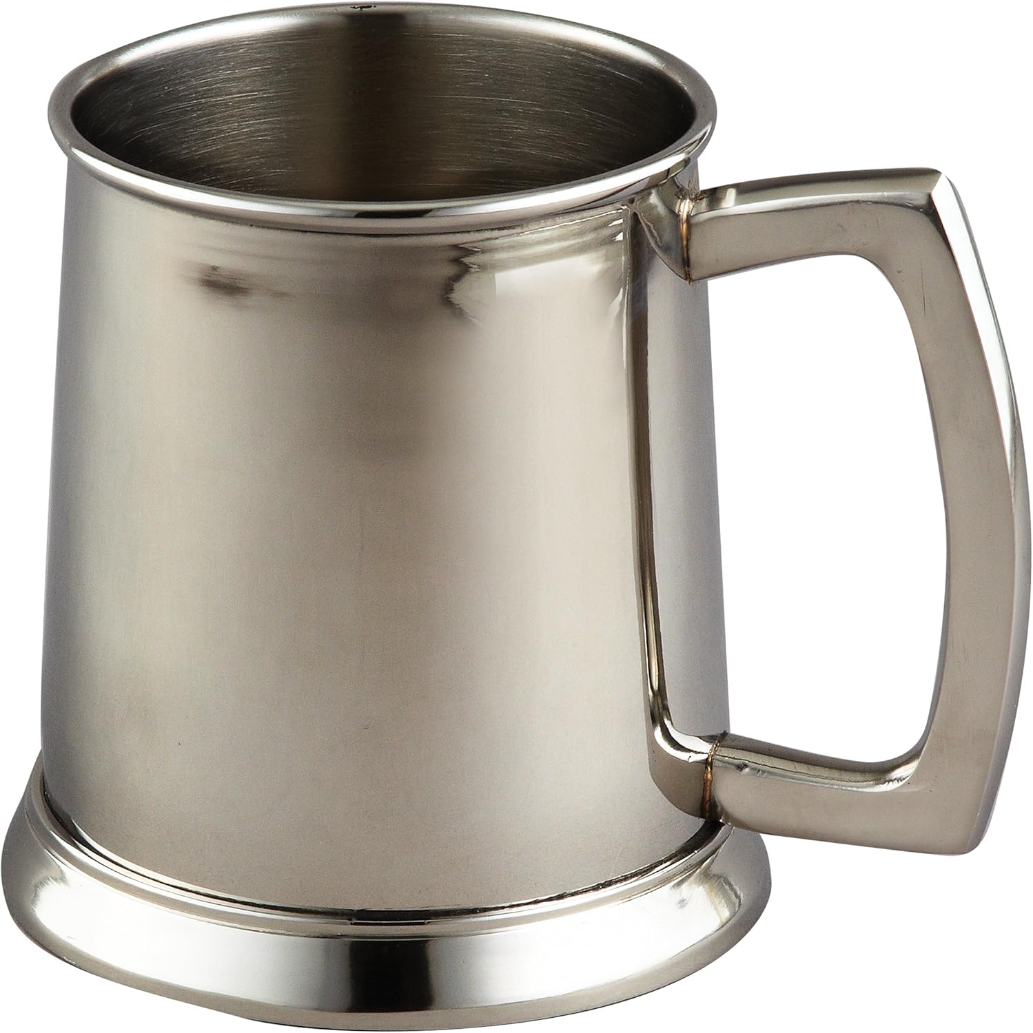 Amazon.com | Elegance Stainless Steel Tankard, 16-Ounce, Silver: Beer ...
