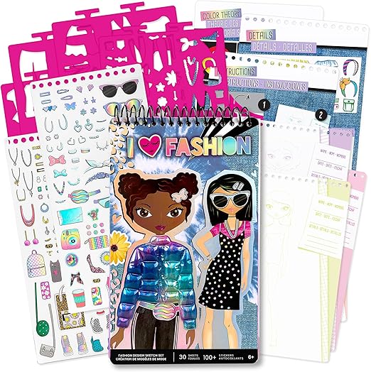 Amazon.com: Fashion Angels Fashion Design Sketch Set - Compact ...