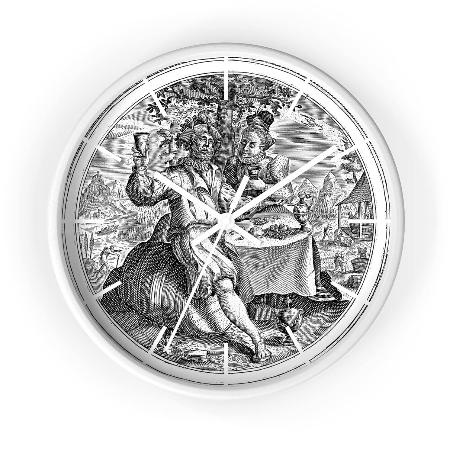 Amazon.com: Mozingo ~ Wine Clock for Kitchen Bar Wall It's Wine O'clock ...