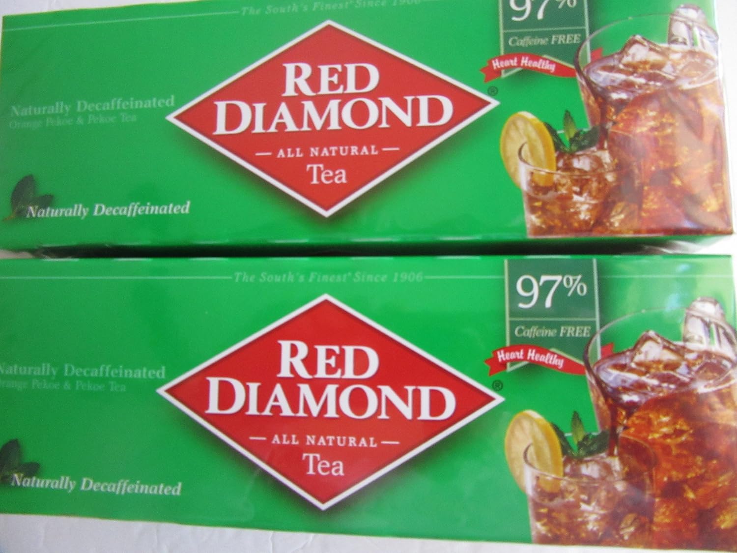 Amazon.com : Red Diamond Decaffeinated Tea 97% Free 2-24ct Boxes ...