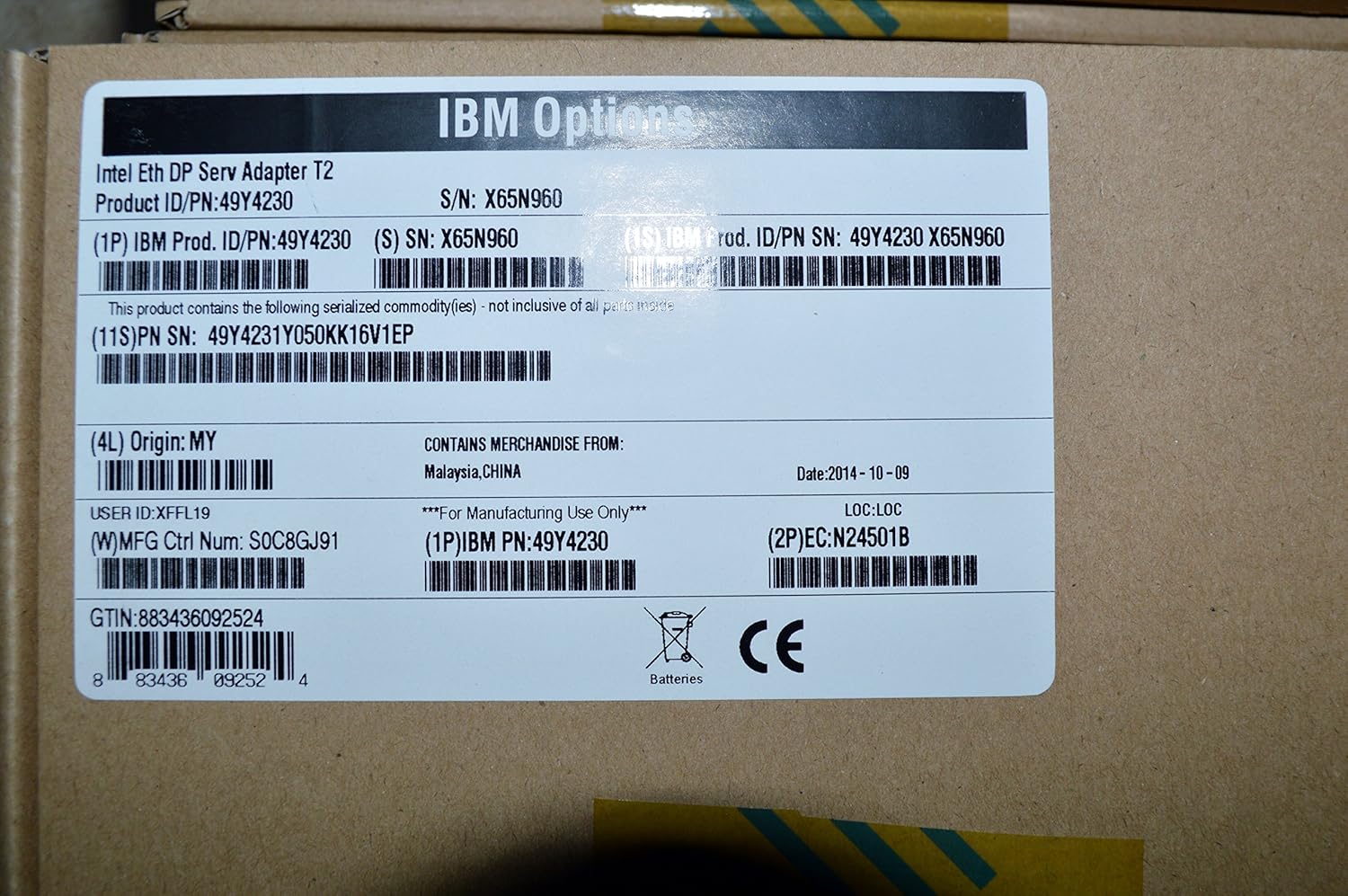 Amazon.com: IBM Intel Ethernet Dual Port Server Adapter I340 T2 for ...