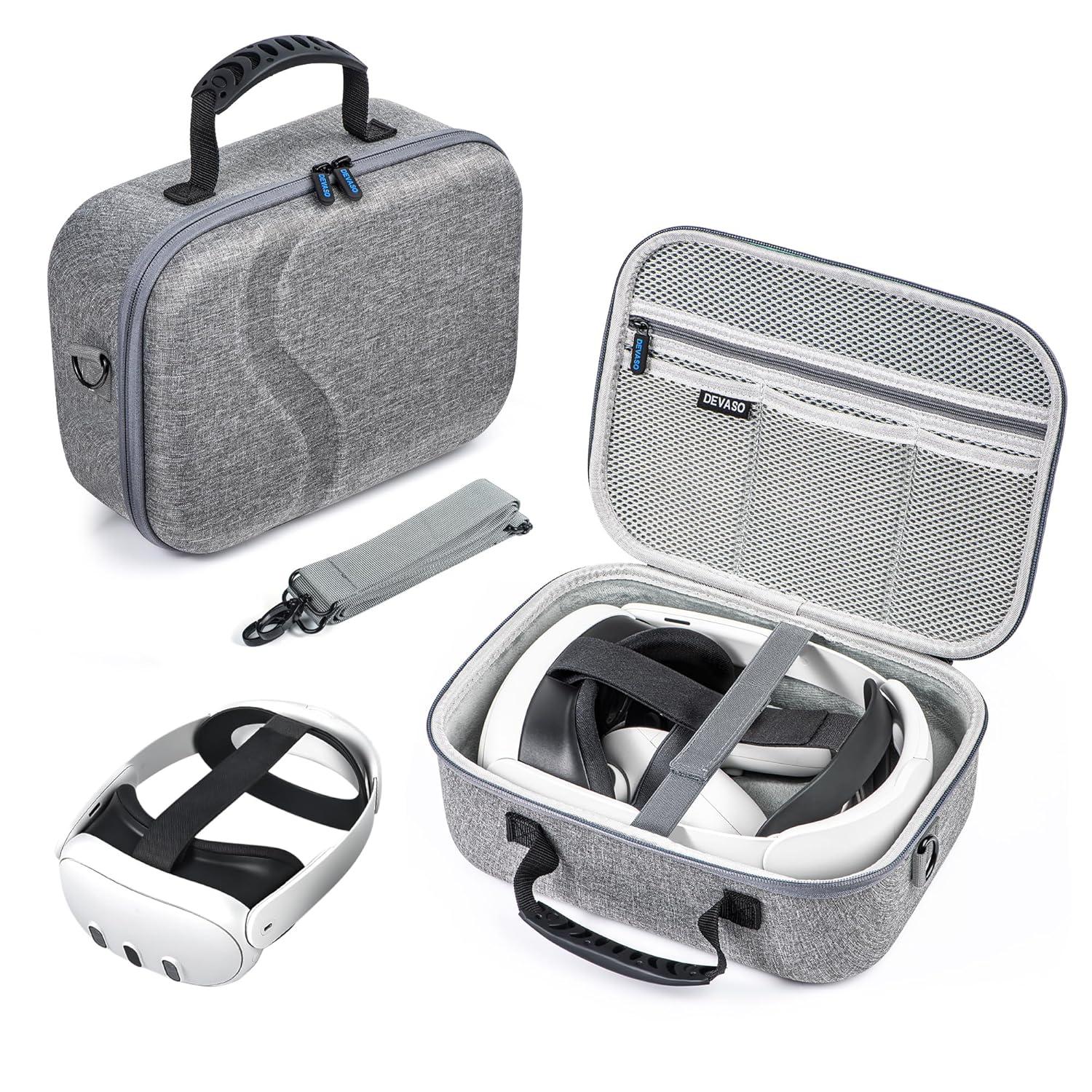 ZORBES® Carrying Case for Meta Quest 3, Anti-scratch Meta Quest 3 Carry ...