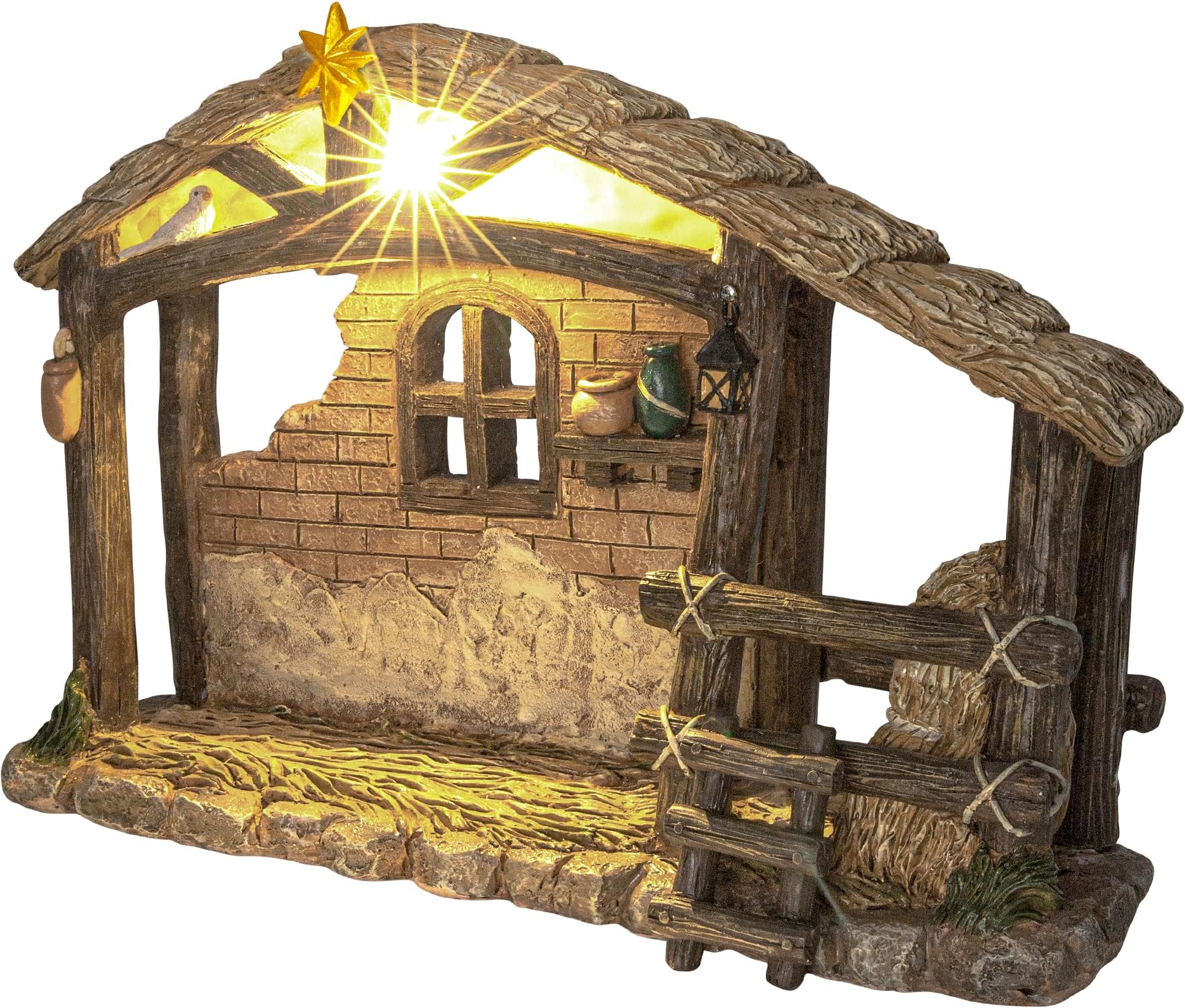 Amazon.com: SUNFECILI Christmas Nativity Scene Beautiful Vivid Detail ...