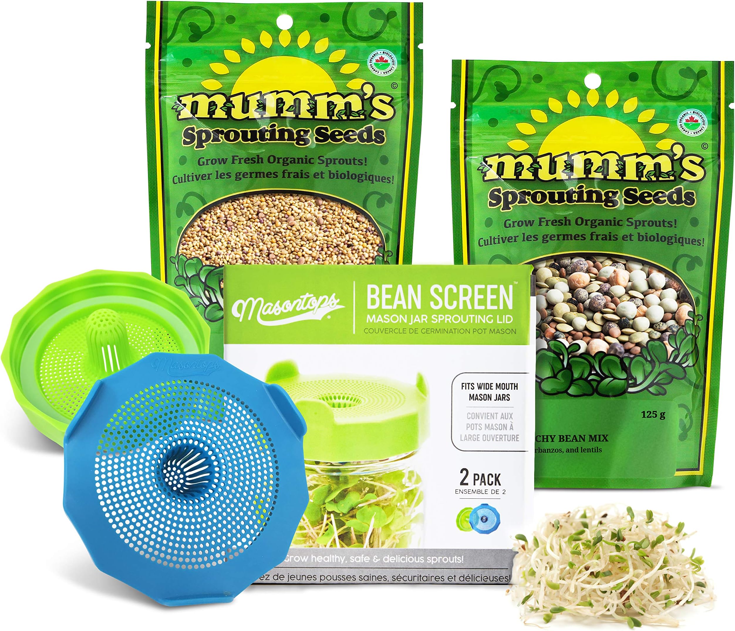 Amazon.com : Gardens Alive! Two-Tiered Seed Sprouter with Seeds Kit ...