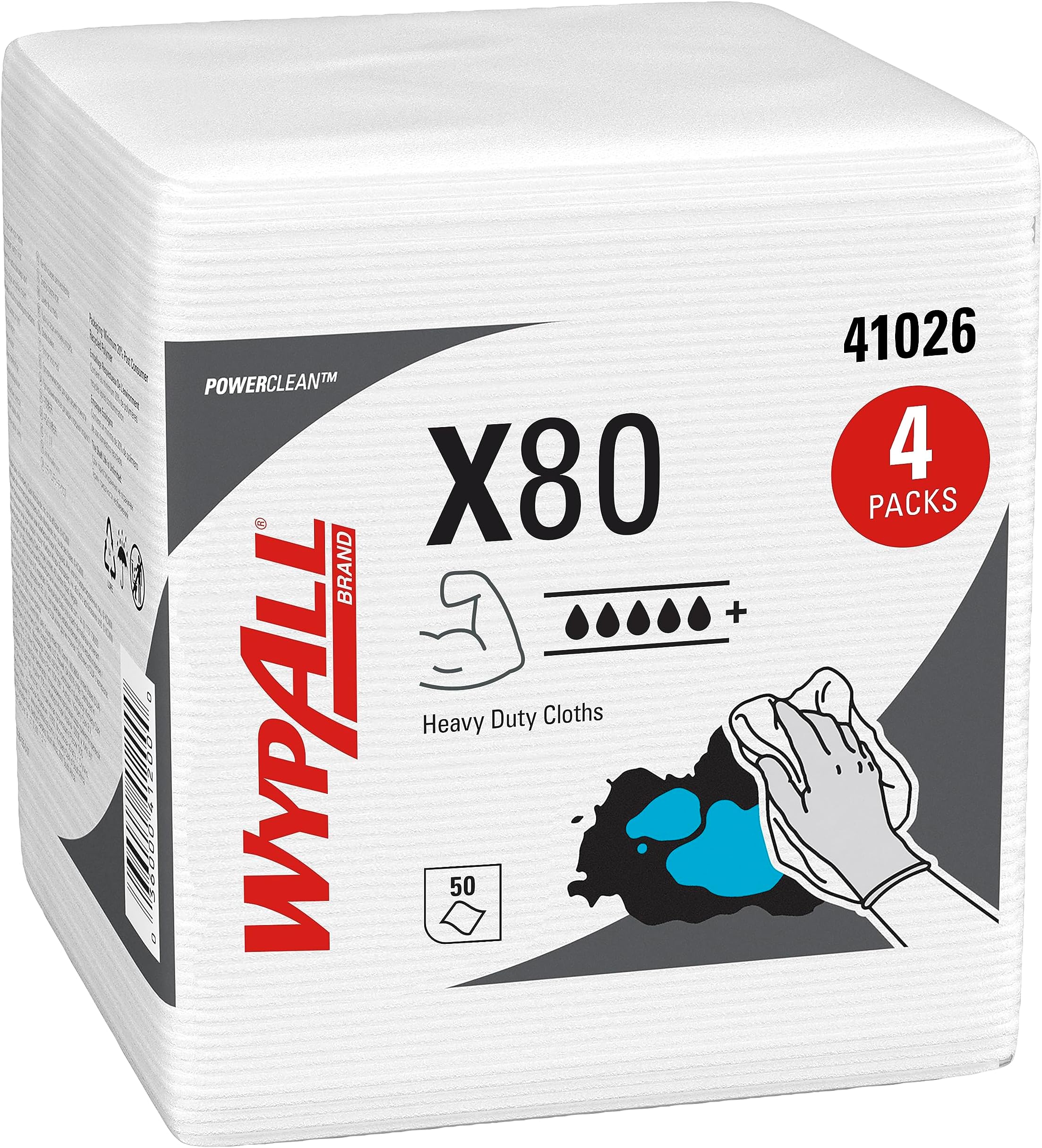 Amazon.com: WypAll 34790CT X60 Wipers, POP-UP Box, White 126/Box ...