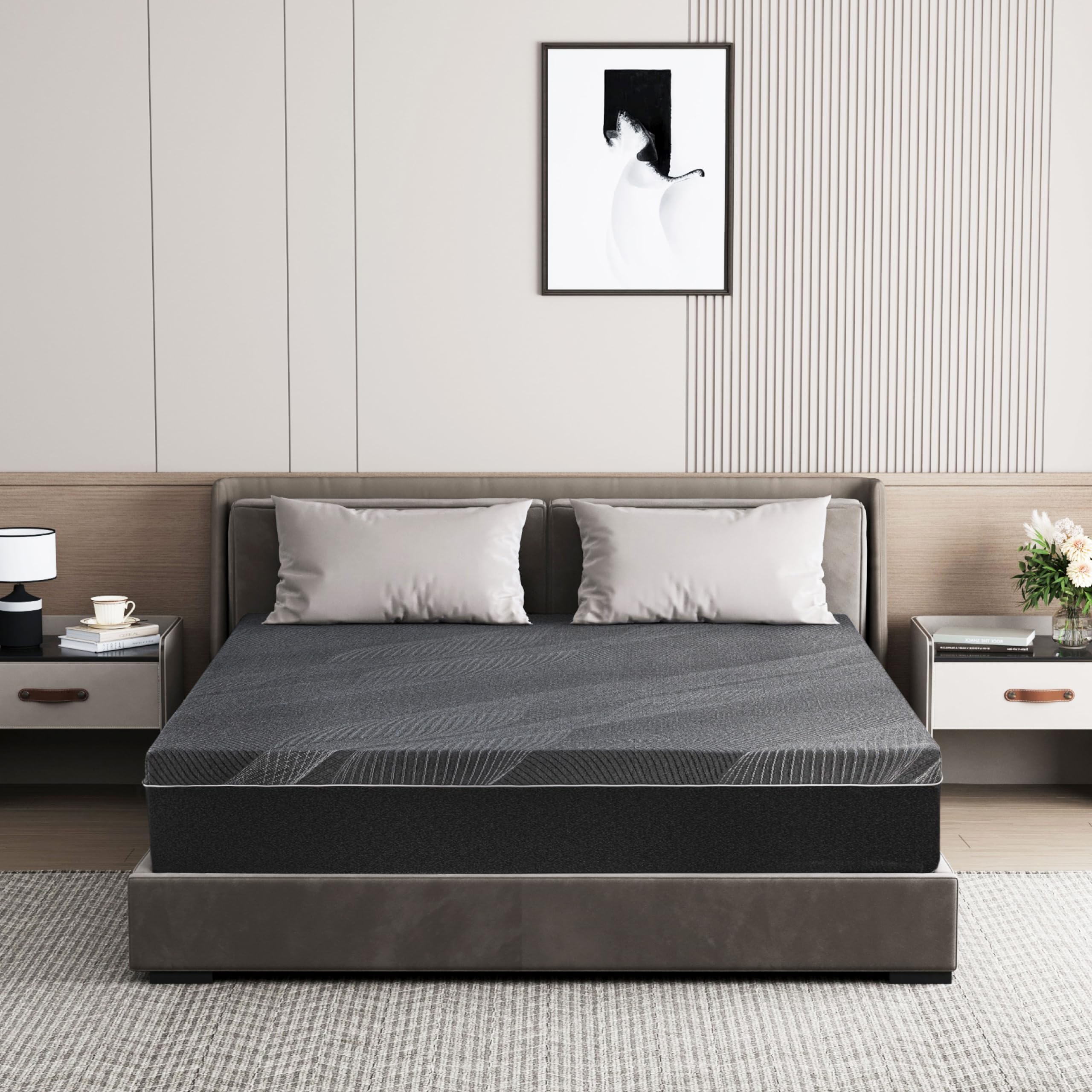 Amazon.com: MLILY 10’’ Dreamer Memory Foam Mattress, Bamboo Cover ...