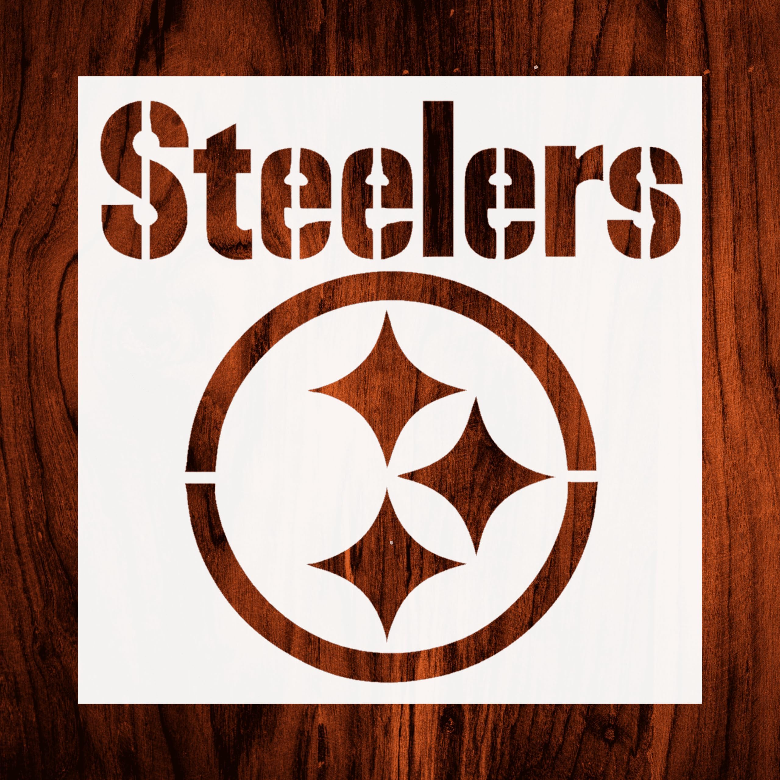Amazon.com: Steelers Themed Stencil - 8.5" x 11" Custom Craft Template ...