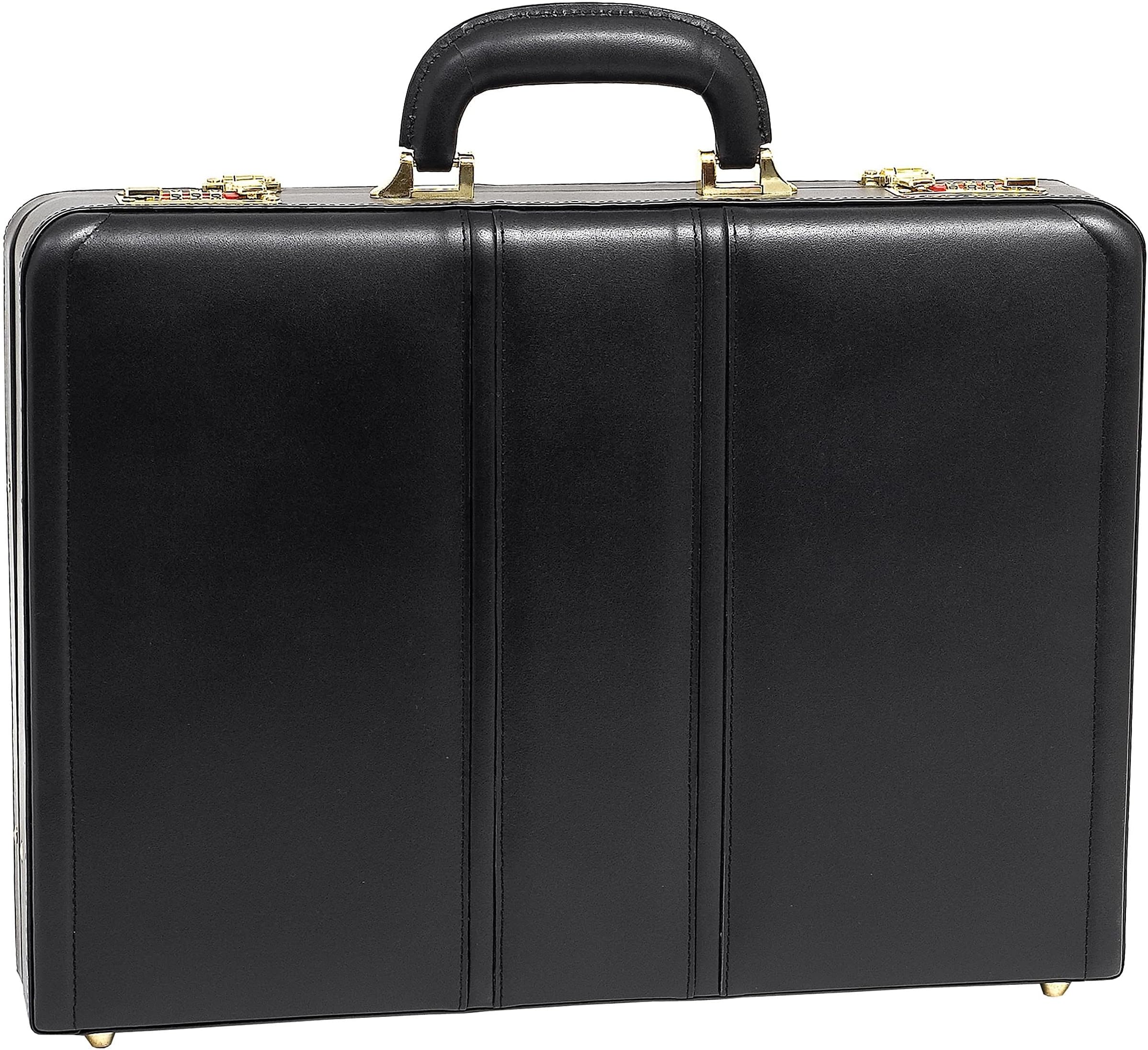 Samsonite Bonded Leather Attache 15.6, Black, 18", Casual: Buy Online ...