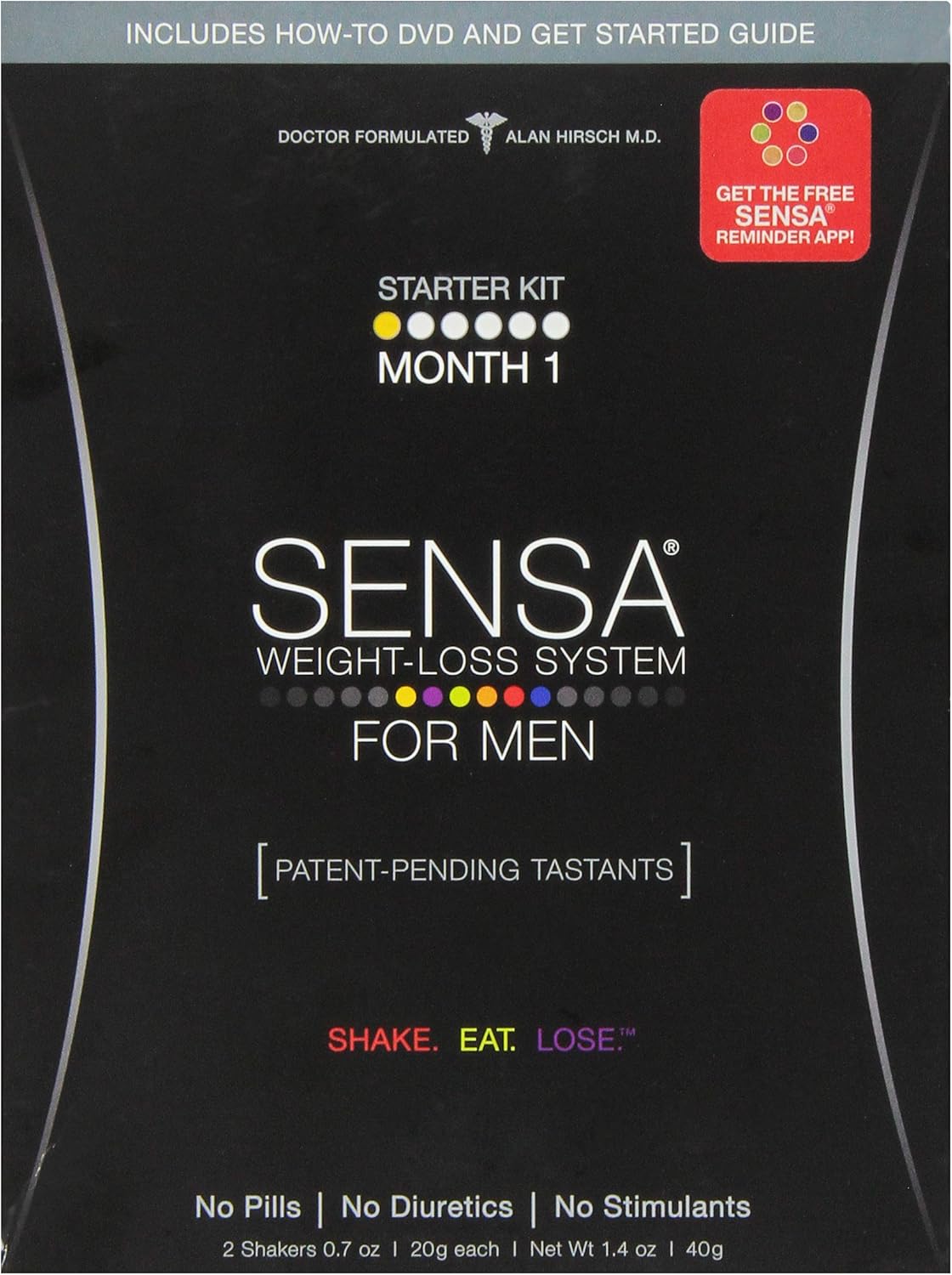Amazon.com: SENSA Weight-Loss System FOR MEN, Month 1 Starter Kit ...