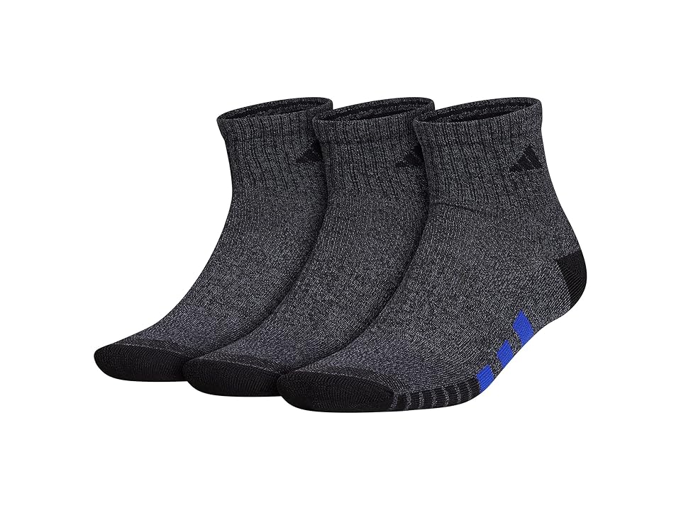 Adidas Cushioned 3.0 Color 3-Pack Quarter (Black/Onix Grey/Better ...