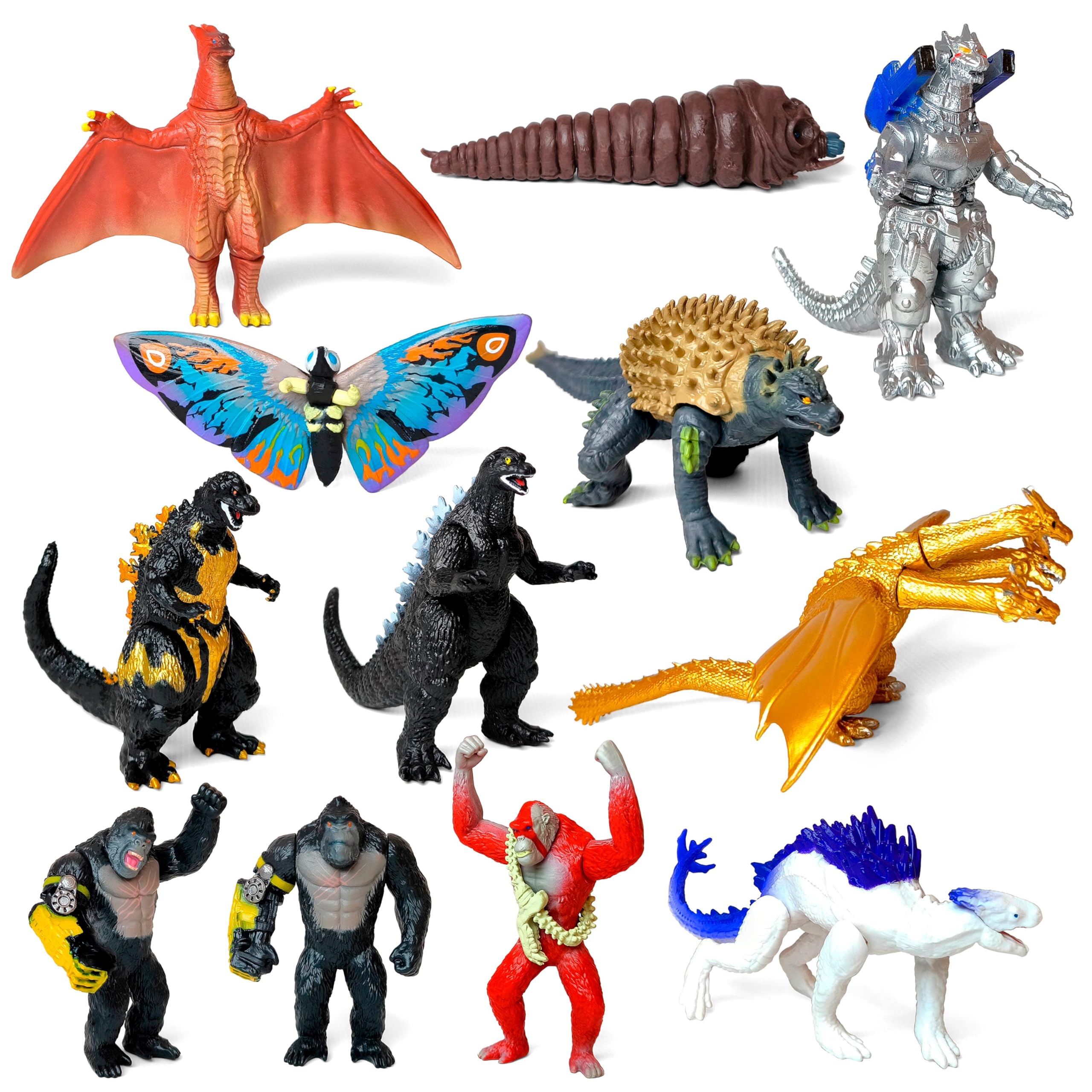 Snapklik.com : Set Of 12PCS Inspired By Dragon Vs Kong 2, Action ...