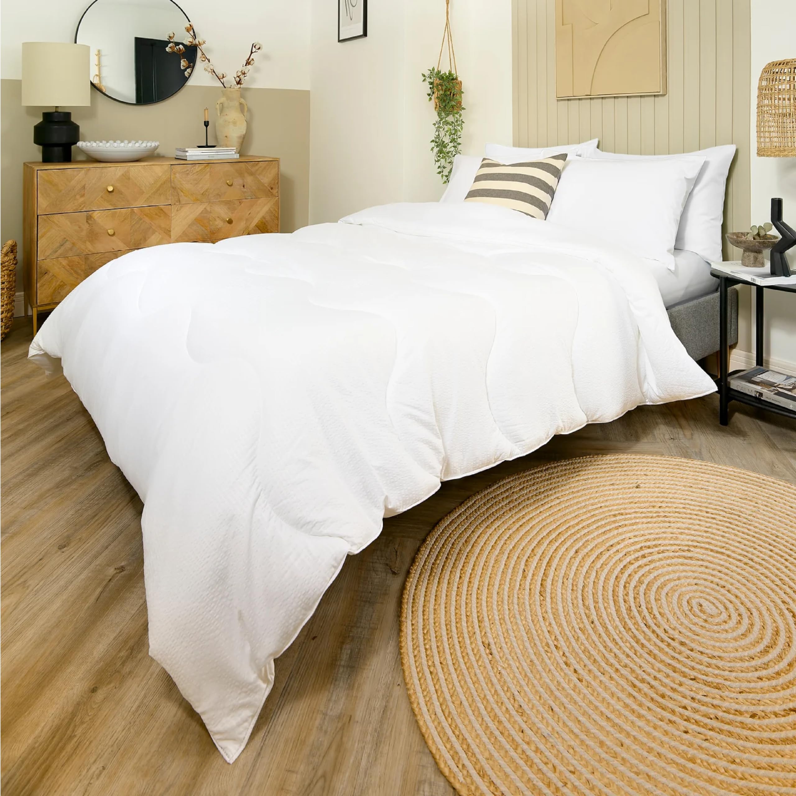 Night Lark - Coverless Duvet - 10.5 Tog - Single - Seersucker ...