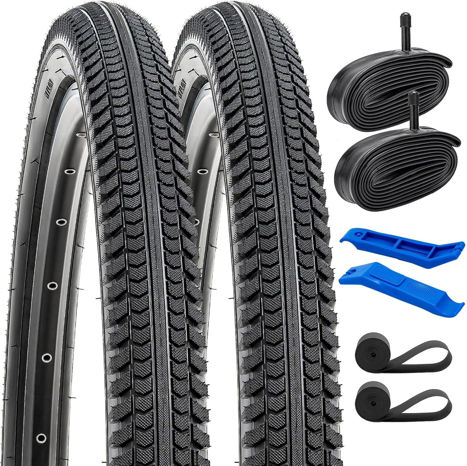 Amazon | YunSCM 2本セット,27.5 2.40 タイヤ,27.5x2.40 60-584 自転車タイヤ + 27.5x1.75/2.40 チューブ 肉厚 米式バルブ32mm ...