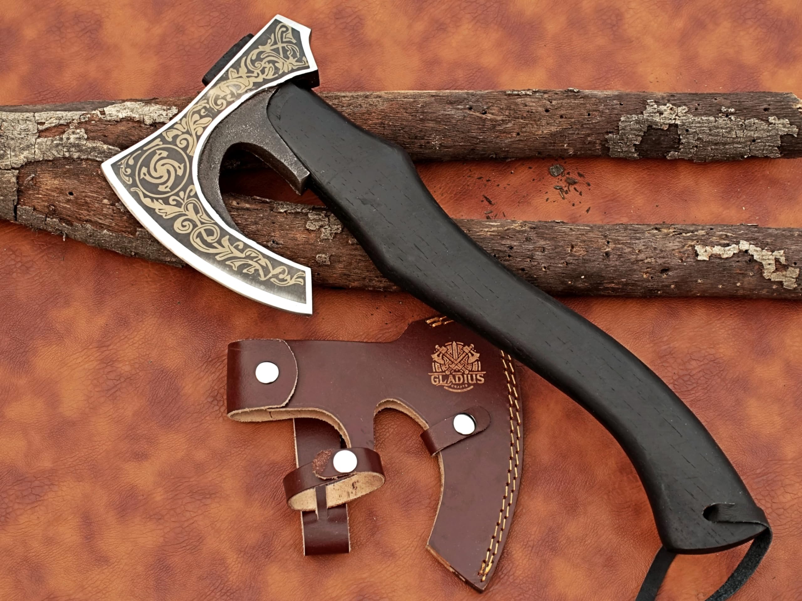 Viking Axe GLADIUS CRAFTS Handmade - High Carbon Steel Medieval Weapon ...