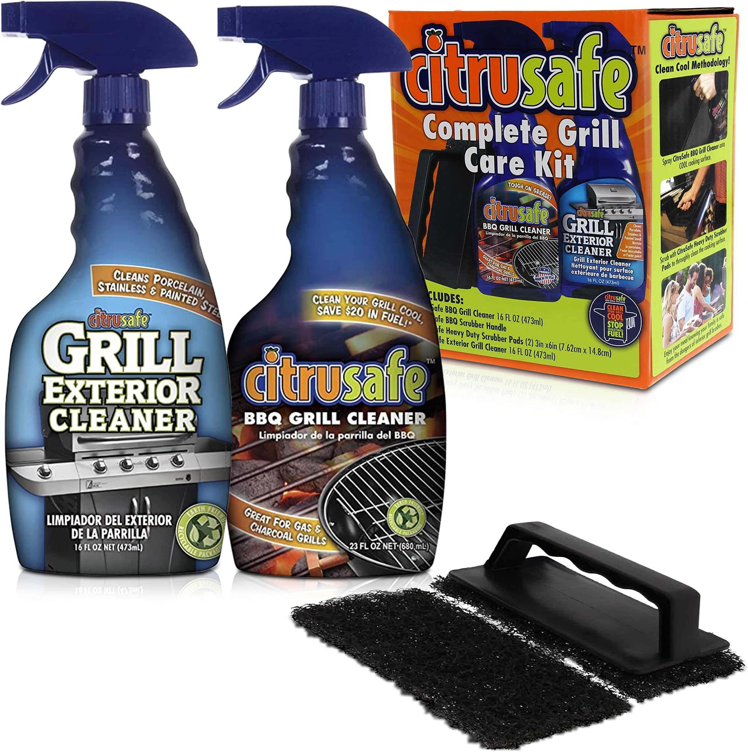 Bryson Industries Grill Cleaning Kit - BBQ Grid and Grill Grate ...