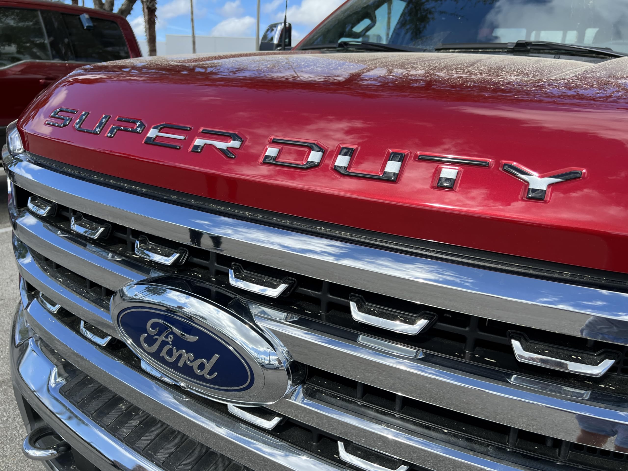 2017 F250 Grill Hood Grille Letter Inserts For 2019 Ford F250 & F350 ...