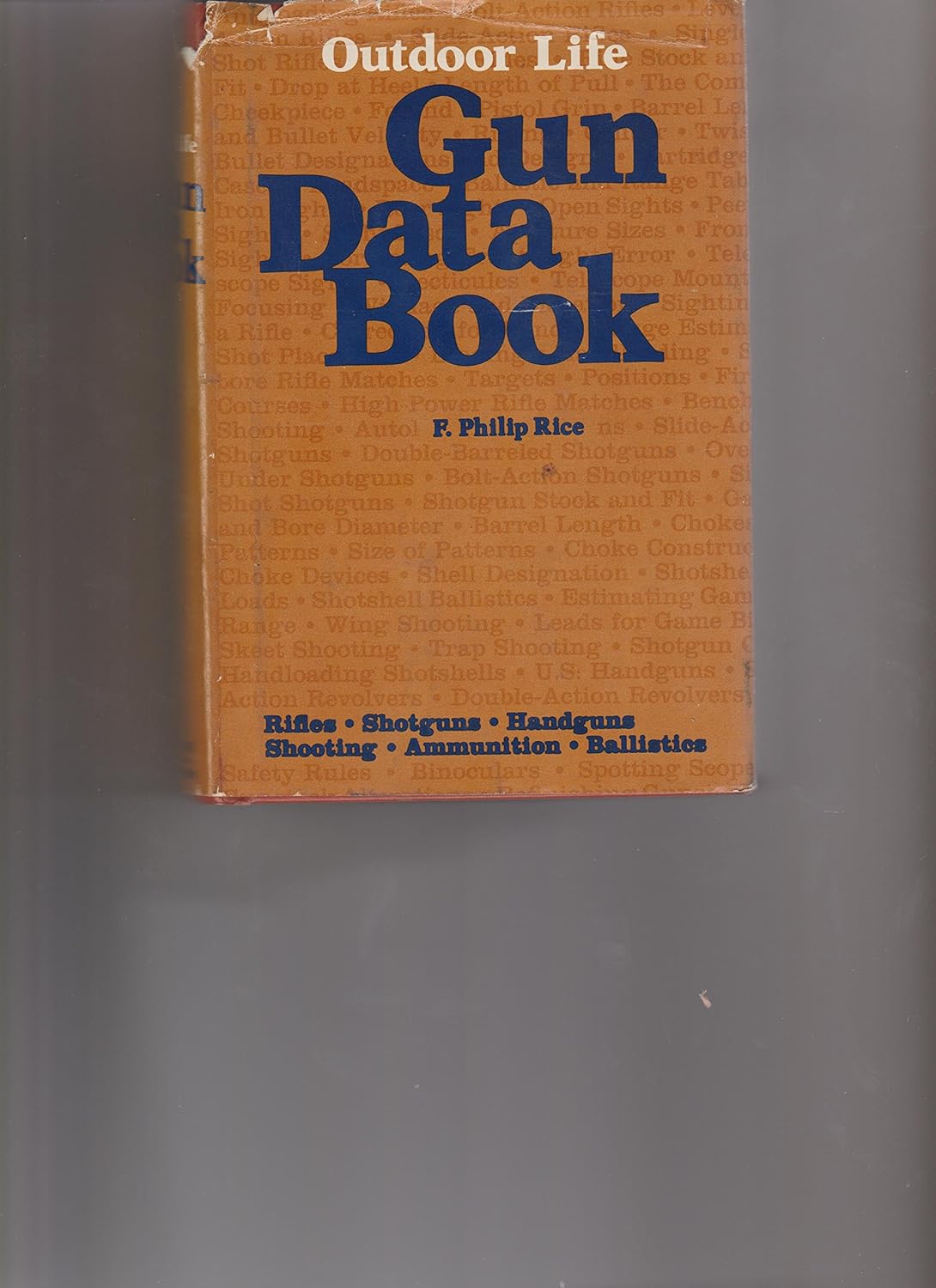 Outdoor Life Gun Data Book: Rice, F Philip: 9780601352982: Amazon.com ...