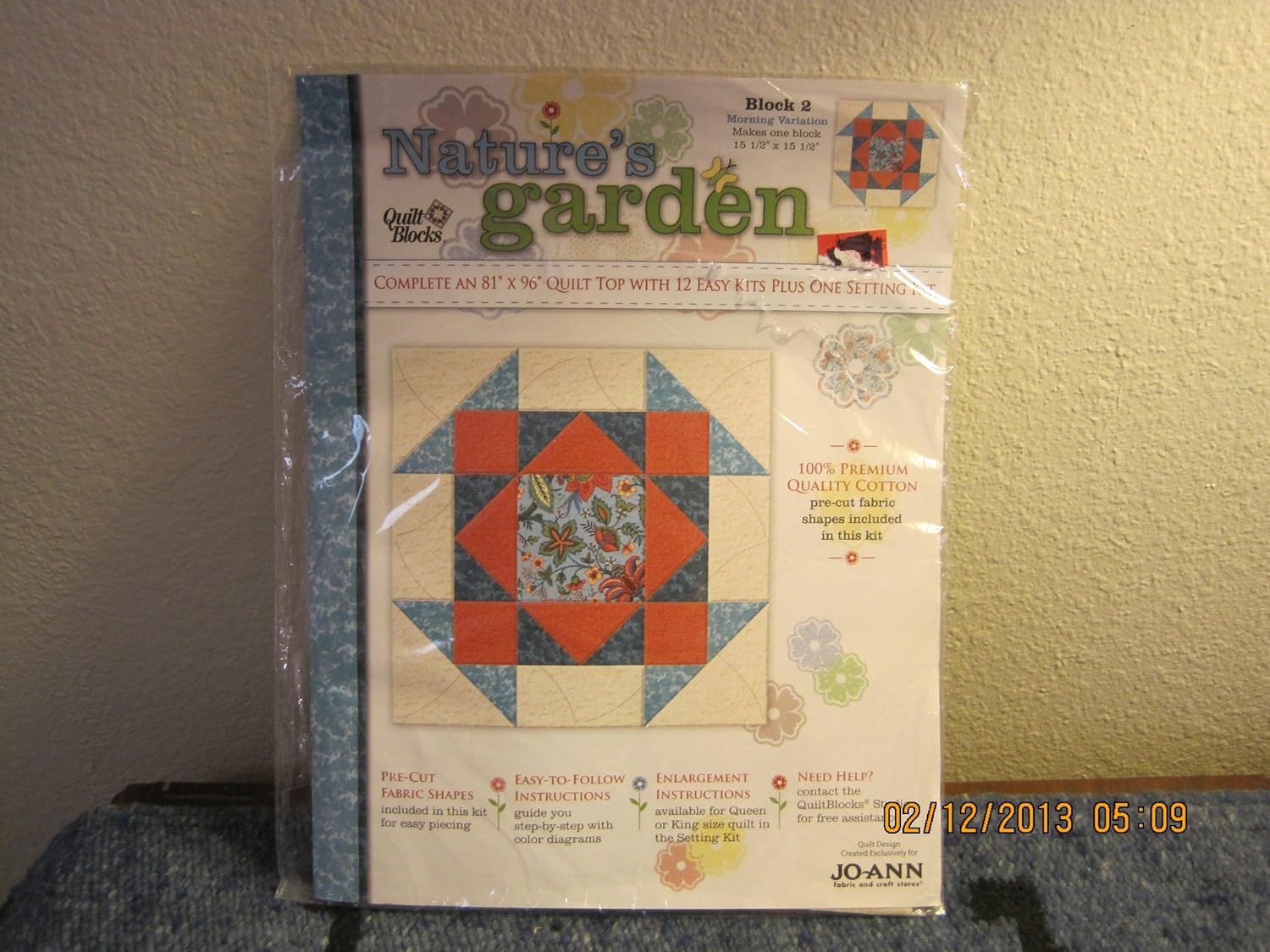 Amazon.com: Nature's Garden Quilt Blocks Morning Variation Block 2