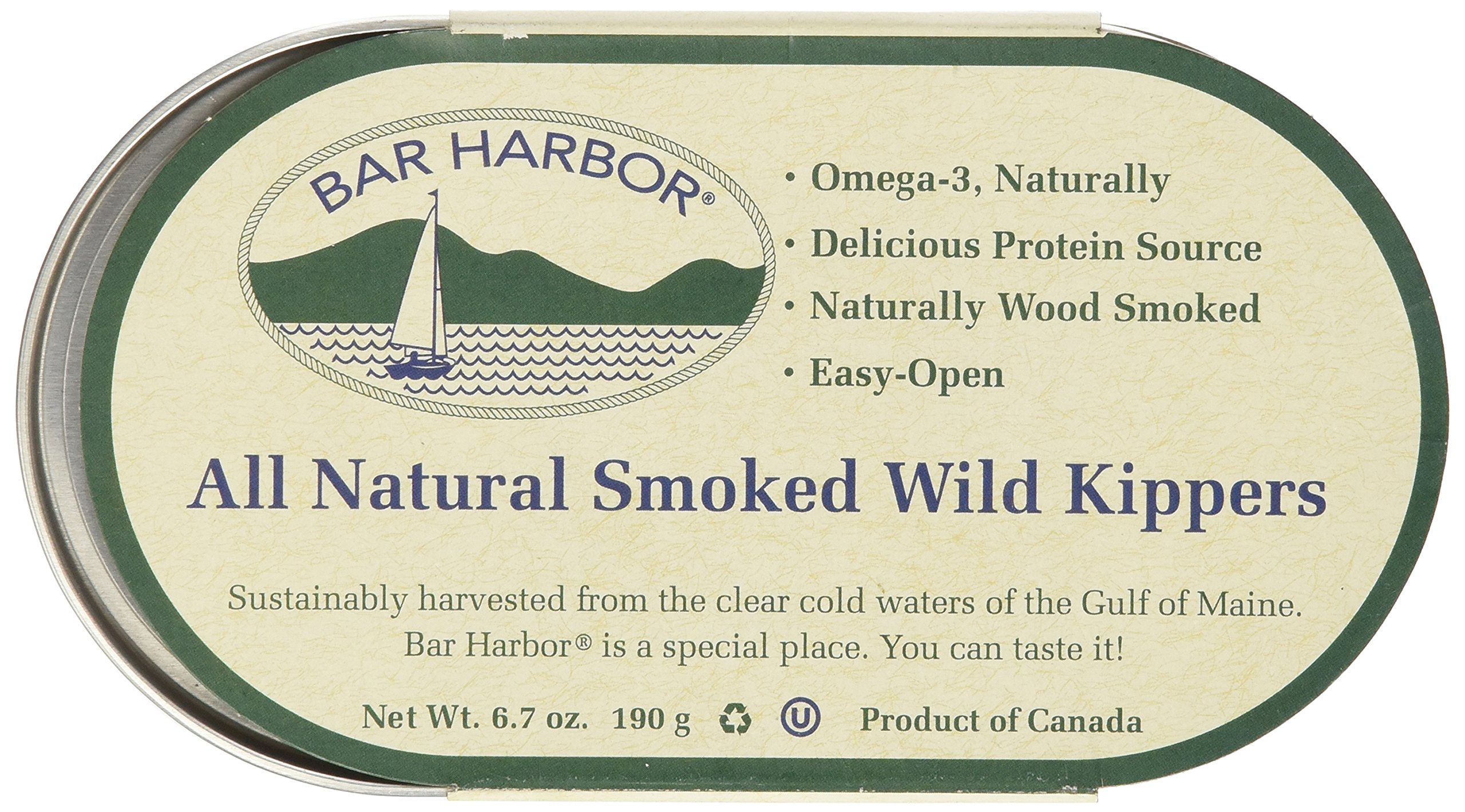 Amazon.com: Bar Harbor Wild Smoked Kippers, 6.7 oz : Grocery & Gourmet Food