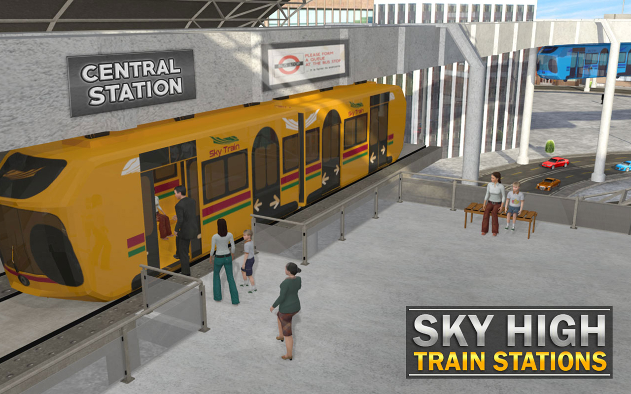 Elevated Train Driving Simulator 2024: Sky Tram Driver Games FREE ...