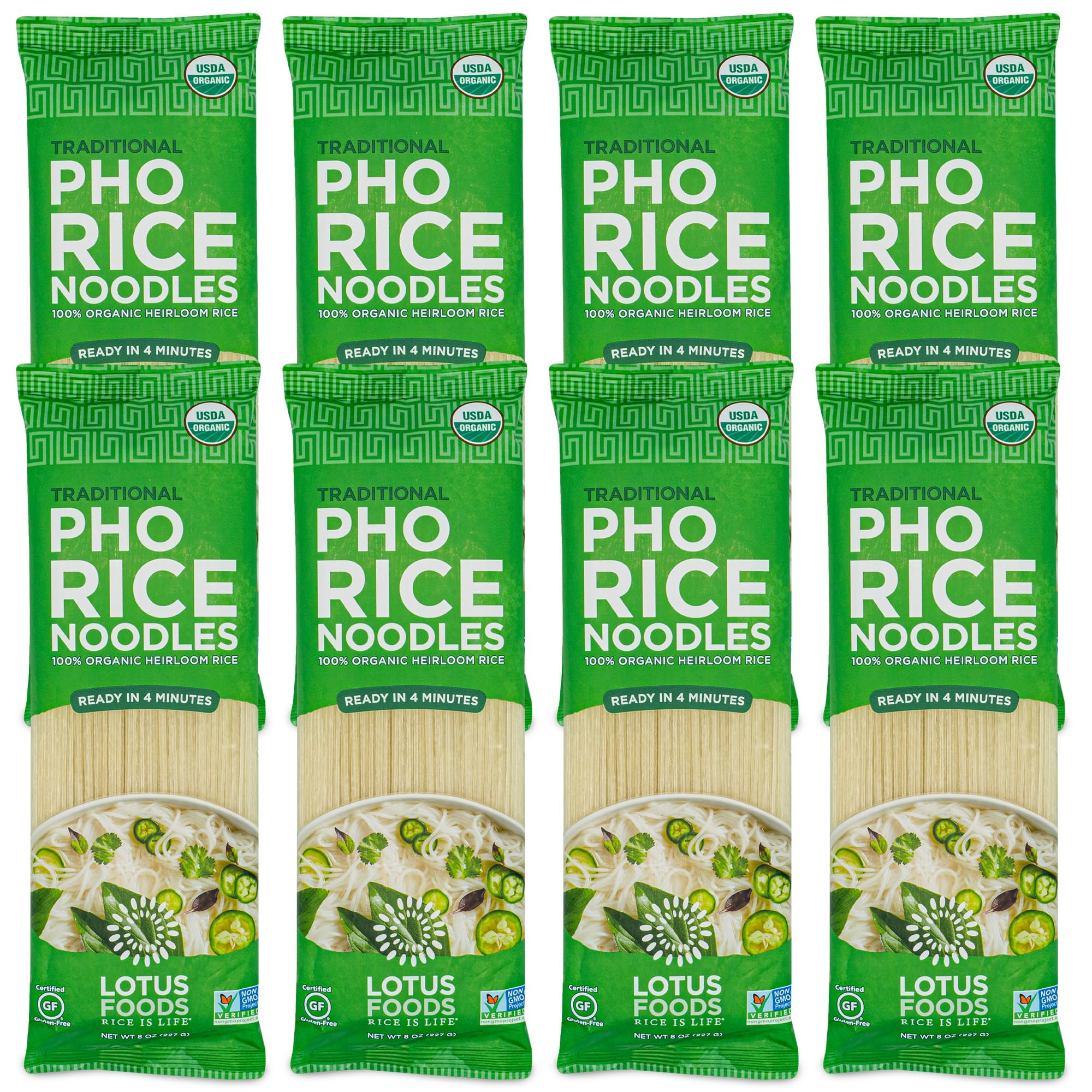 Snapklik.com : Lotus Foods Organic Traditional Pho Rice Noodles ...