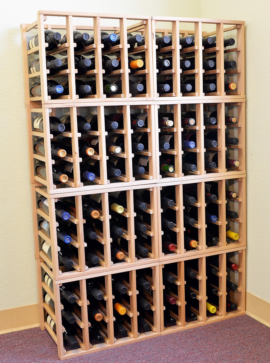 sfDisplay.com,LLC. Estante modular apilable para vino de 24 botellas ...